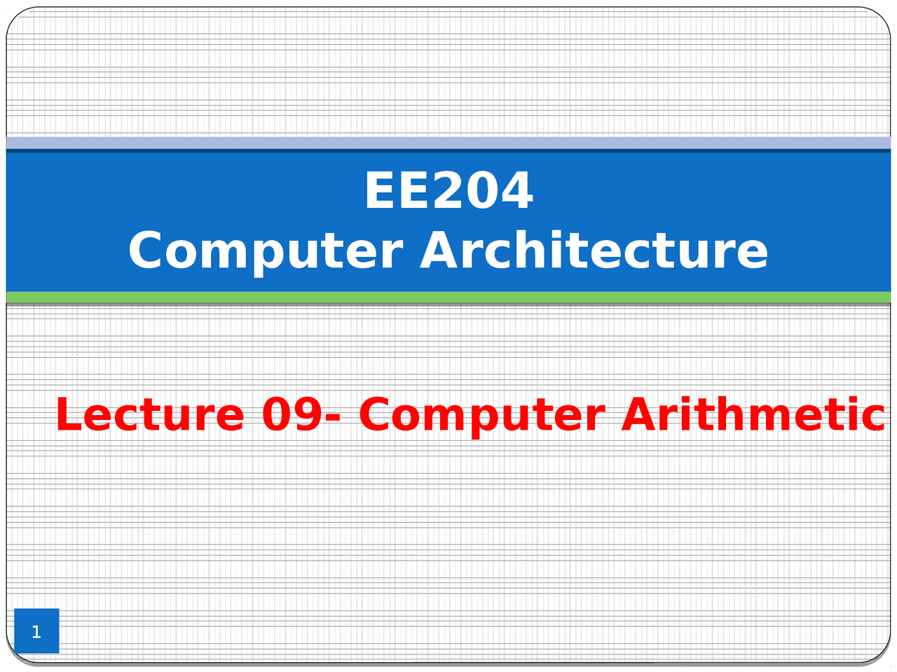 Computer architecture Lecture6 - Docsity