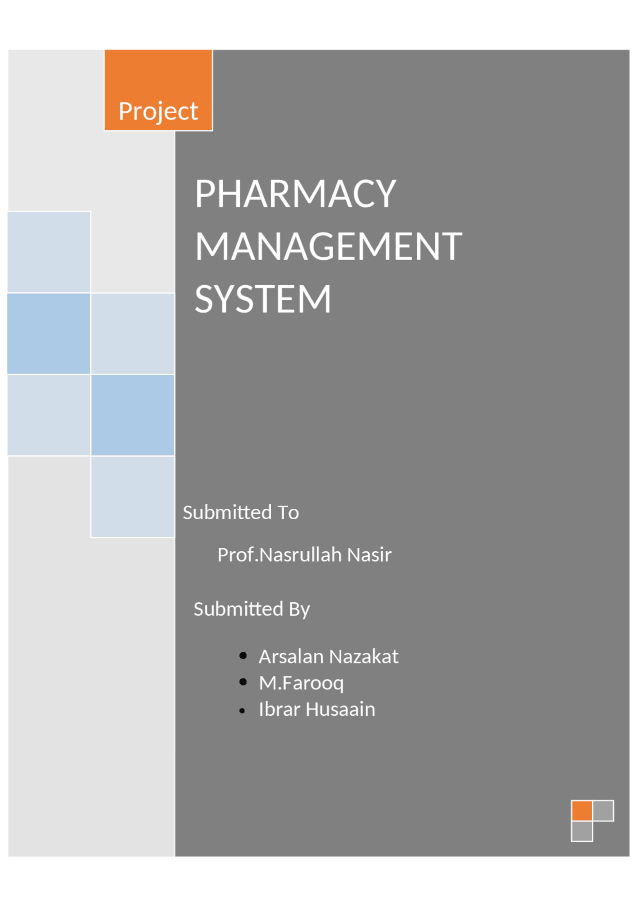 ER diagram of Pharmacy - Docsity
