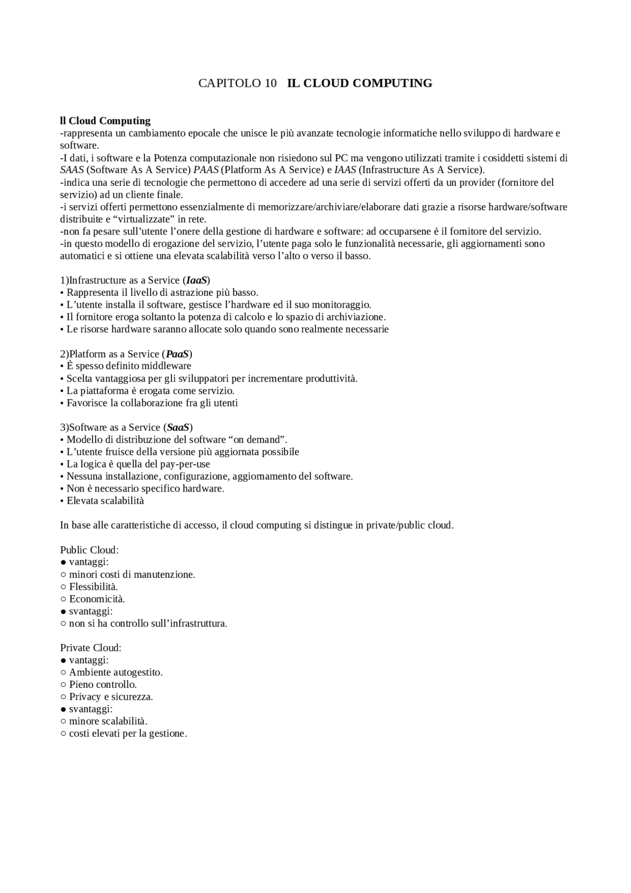 Il Cloud Computing Docsity