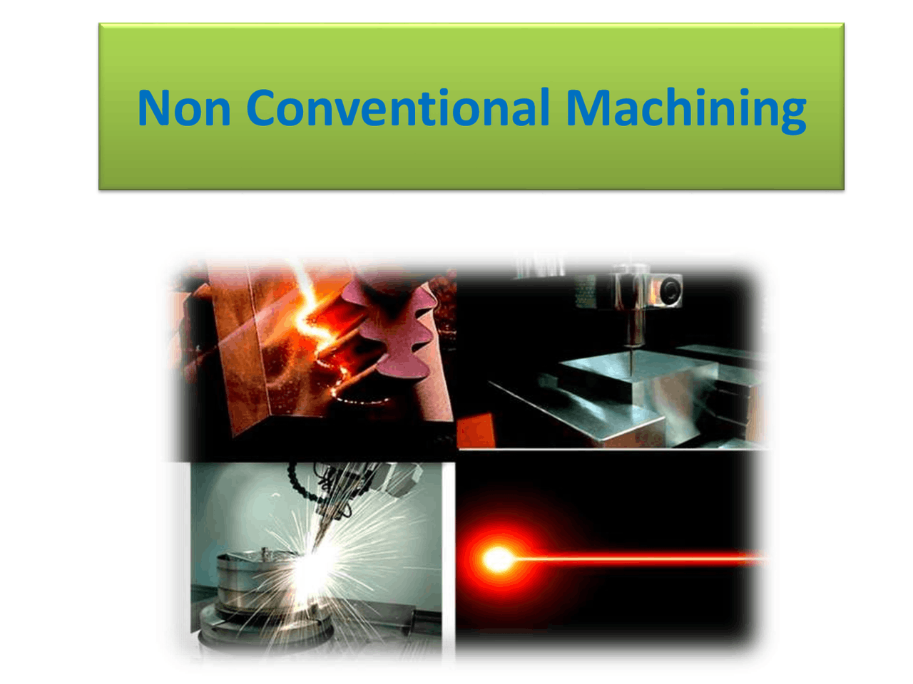 Non Conventional machine - Docsity