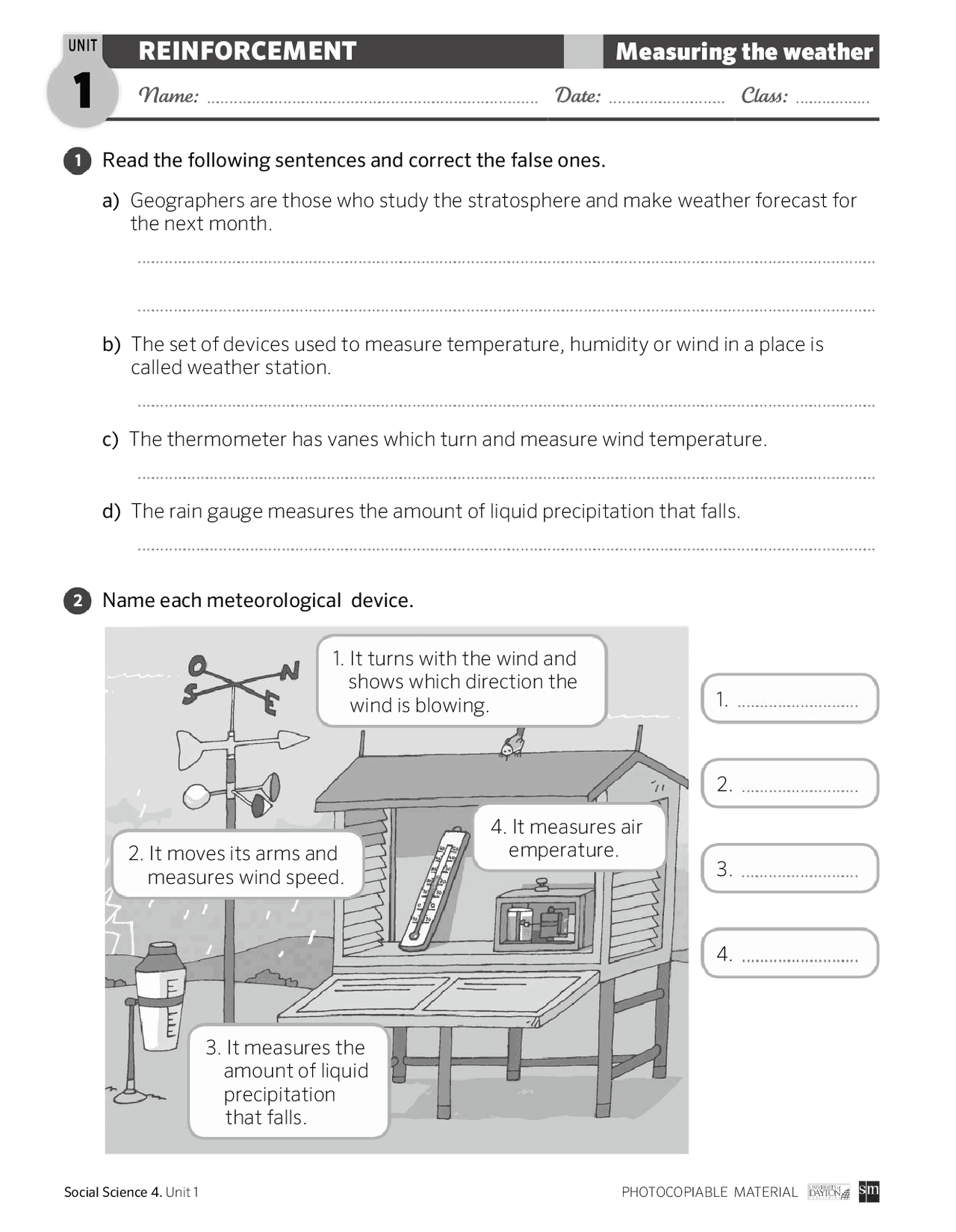 Examen y ejercicios sobre el clima - Docsity