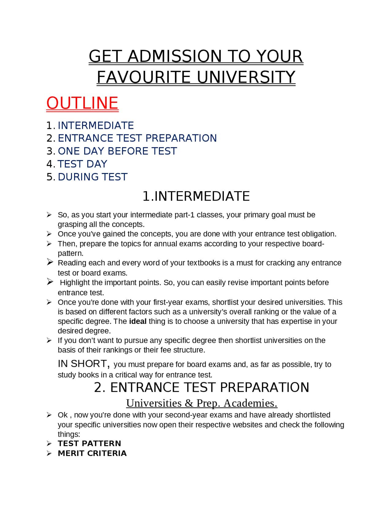 how to get admission in any uni | Study Guides, Projects, Research ...