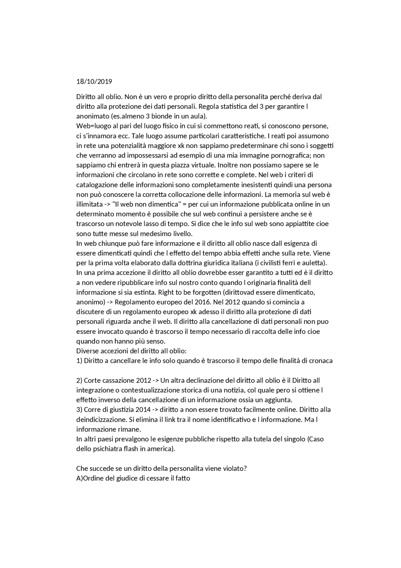 Tutela Della Persona E Del Minore Docsity