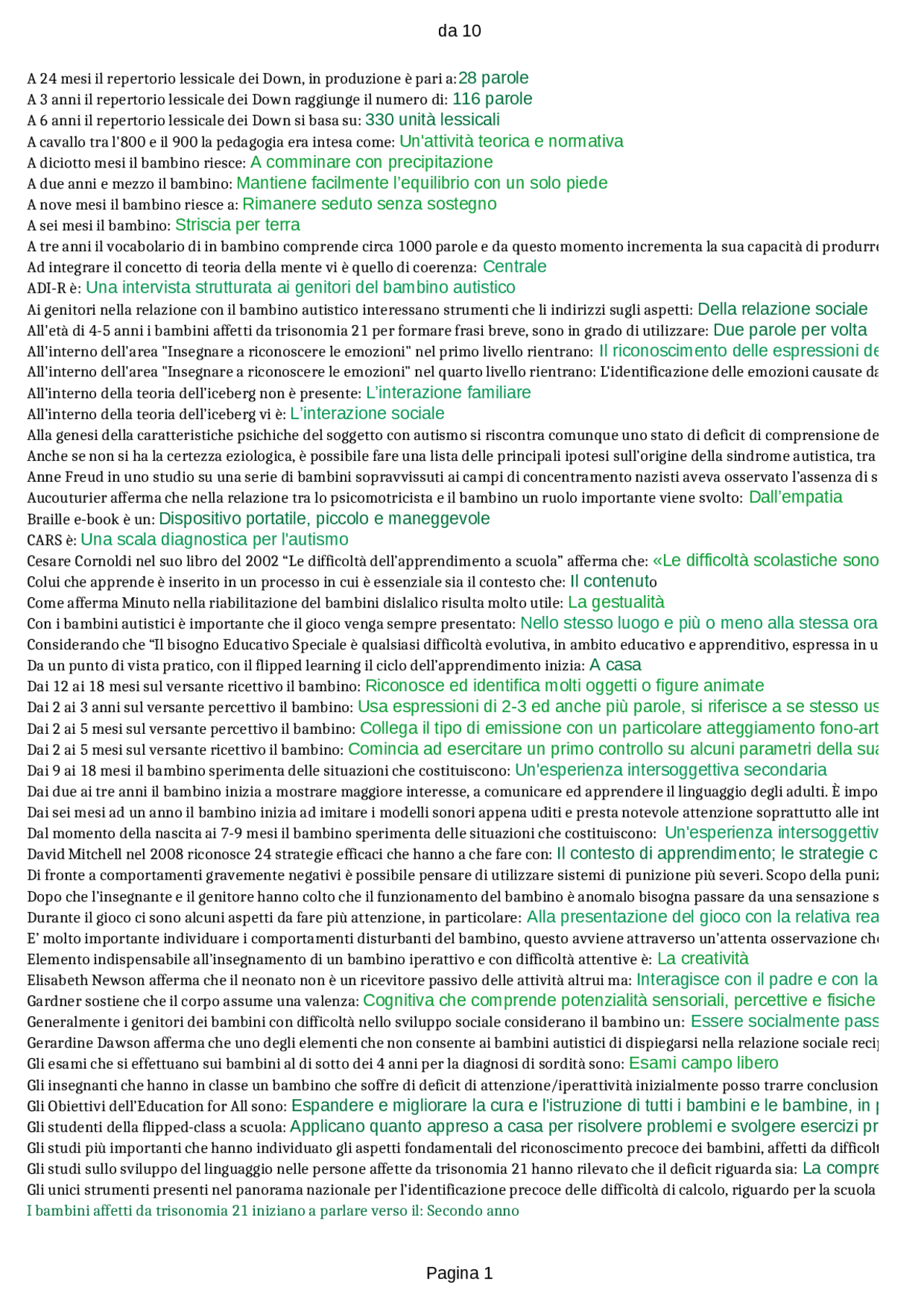 Domande E Risposte Di Didattica Speciale Prof Manzo Unipegaso