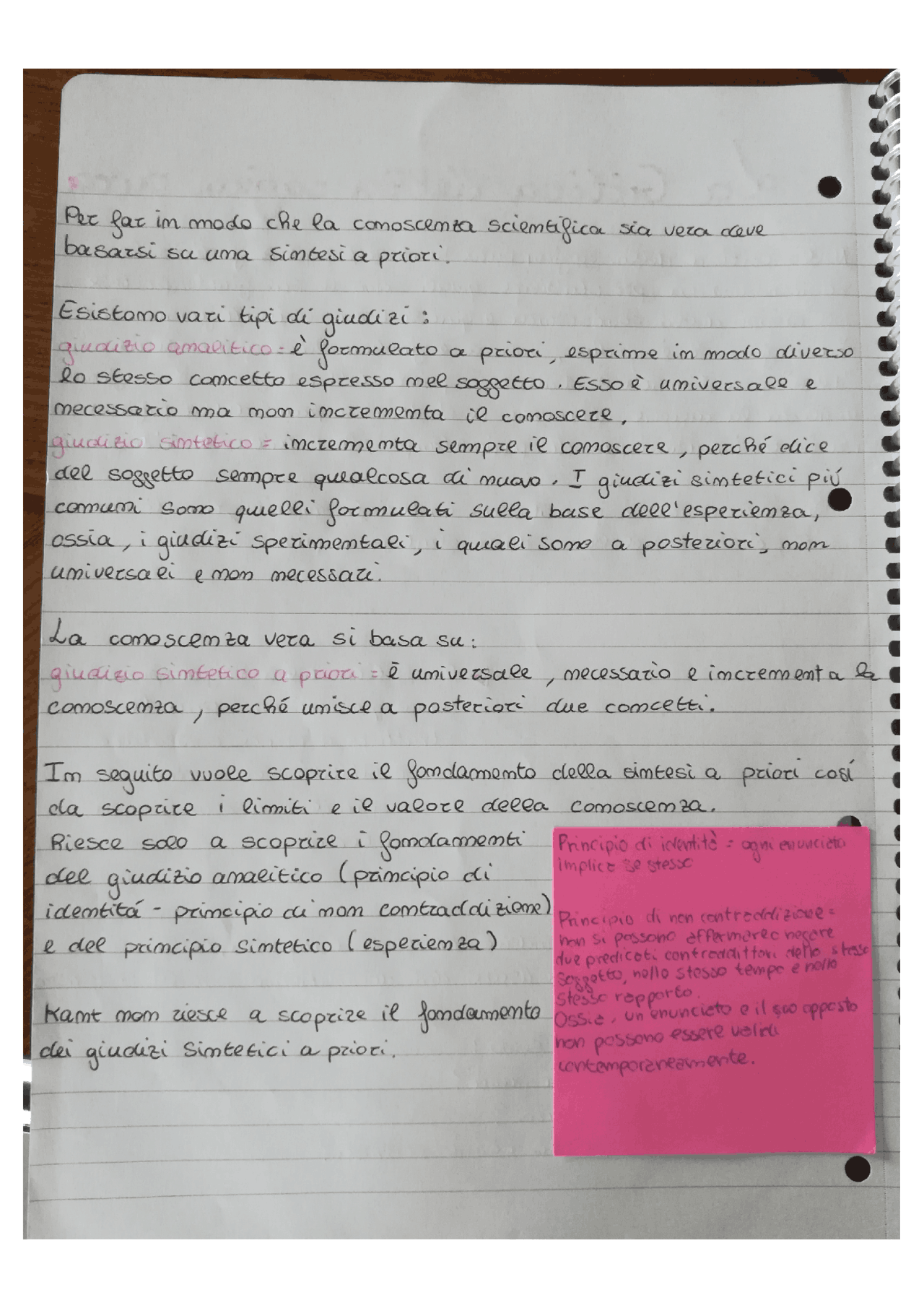 Kant La Critica Della Ragion Pura Docsity