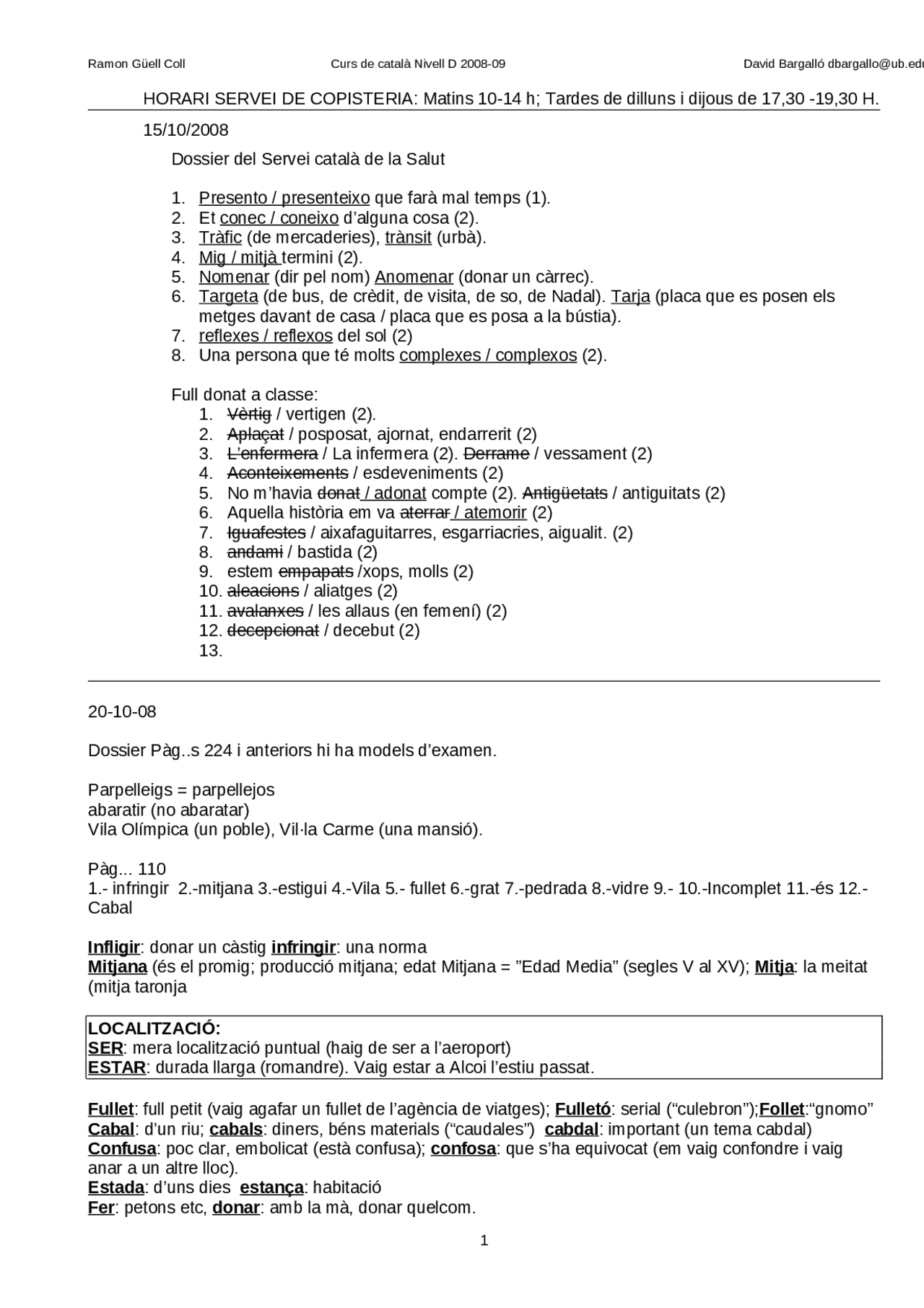 Apuntes Para Examen De Catalan D Apuntes De Idioma Catalán Docsity