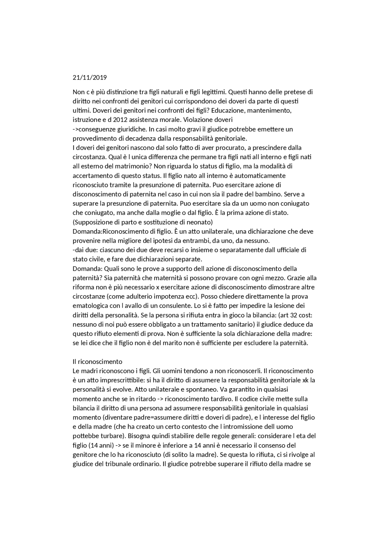 Tutela Della Persona E Del Minore Docsity