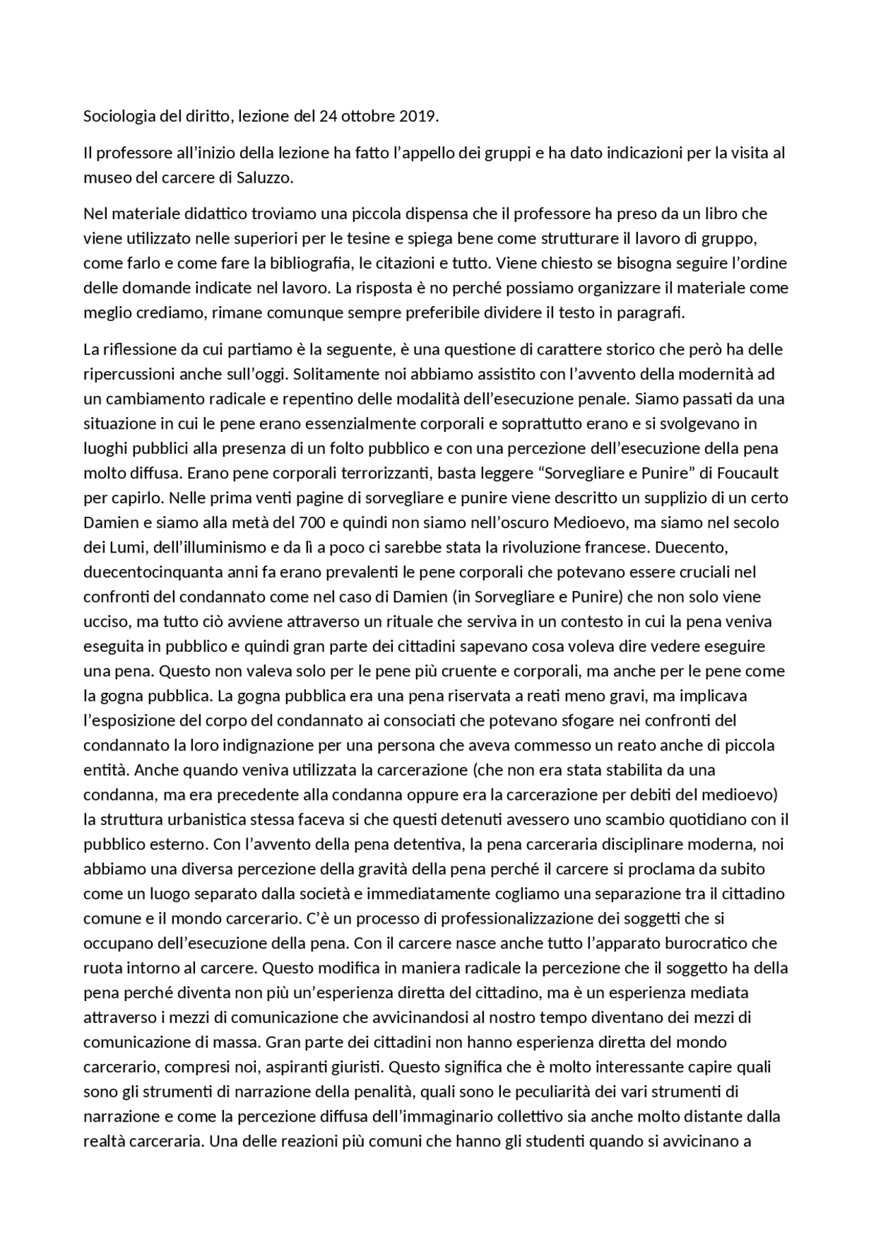 Sociologia Del Diritto Prima Parte Docsity
