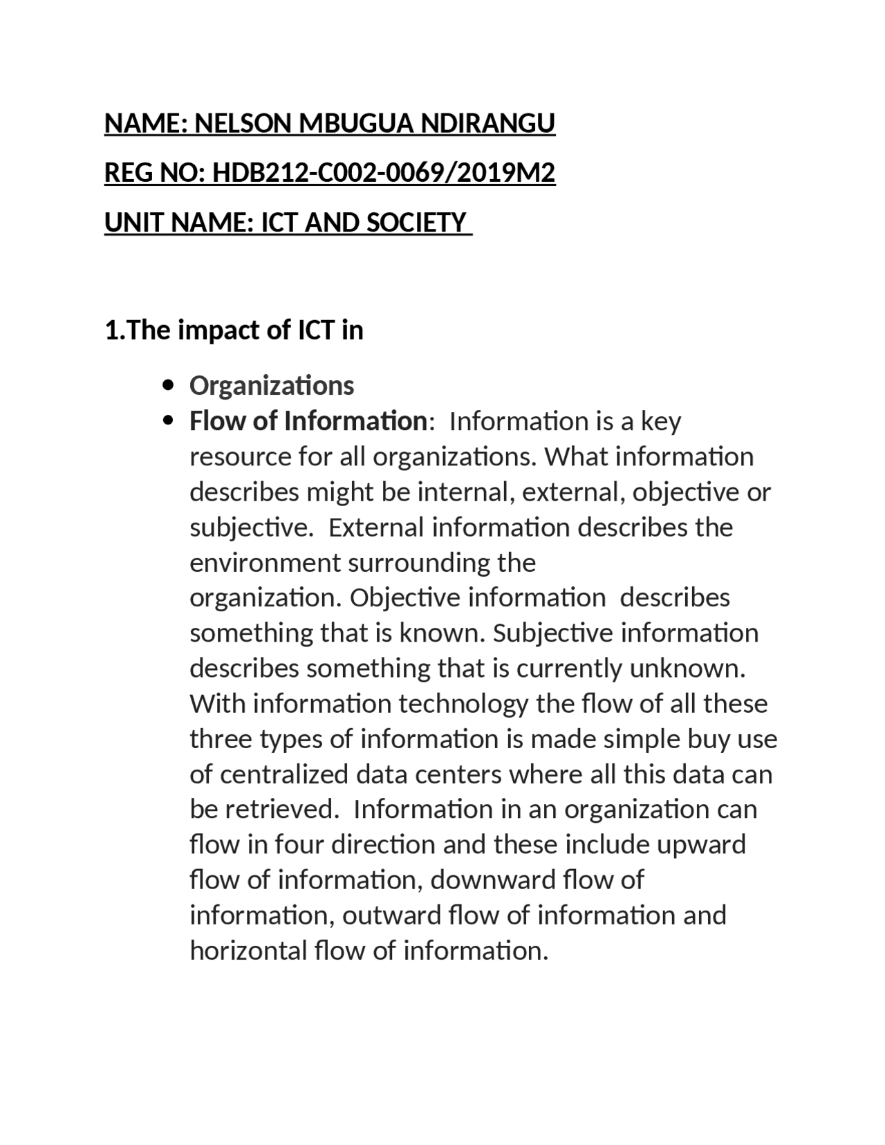 ICT and society notes - Docsity