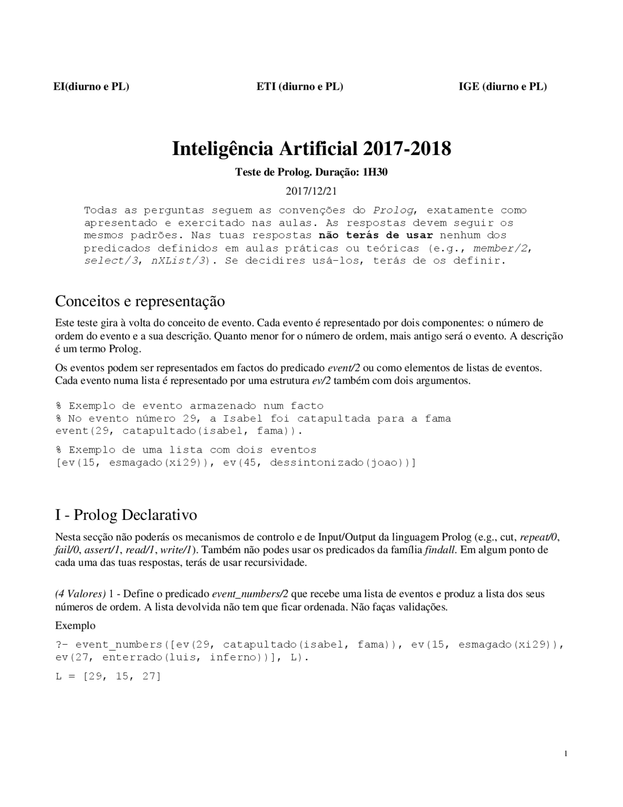 Teste De Prolog Resolvido Docsity