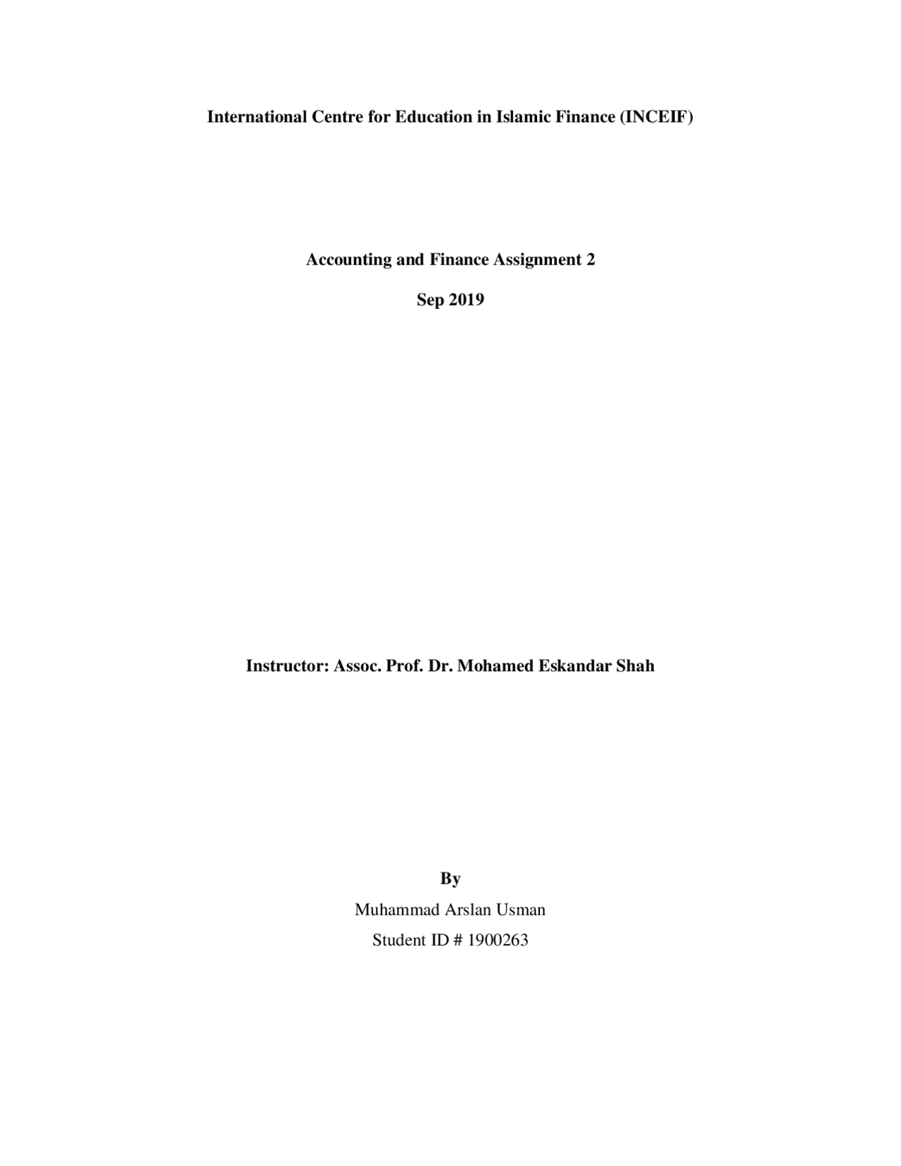 Finance Question And Answers Docsity