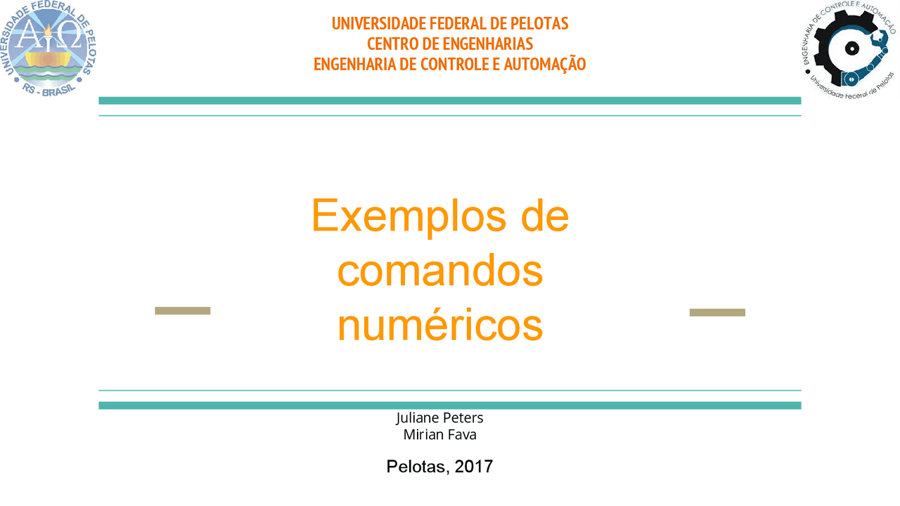 Exemplos De Comandos Numéricos Docsity