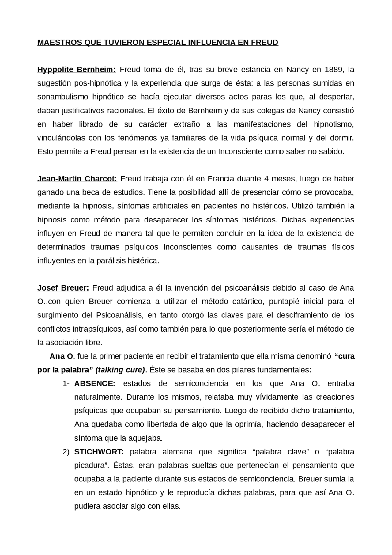 INTRODUCCION A FREUD, - Docsity