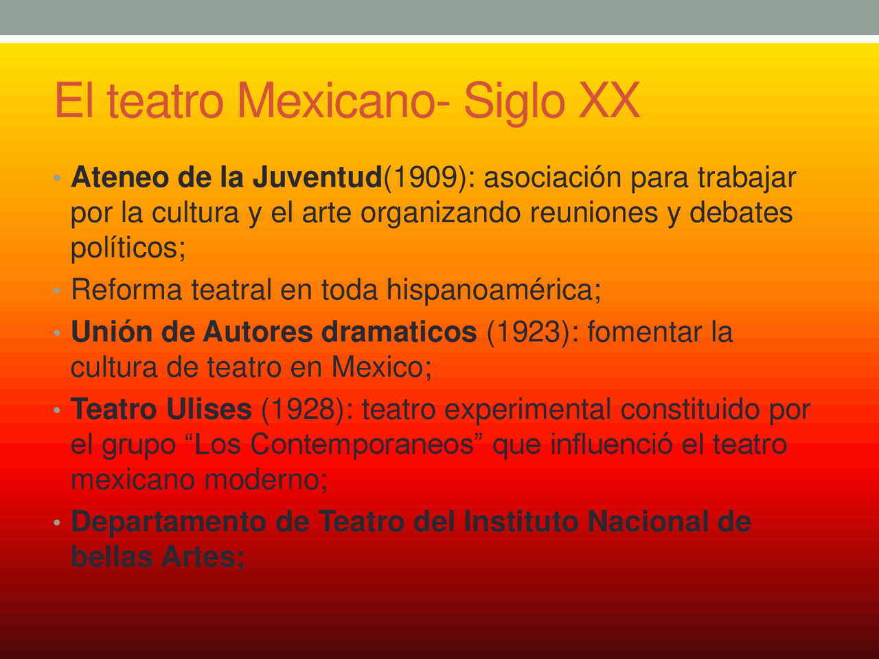 Teatro Mexicano y Hugo Salcedo - Docsity