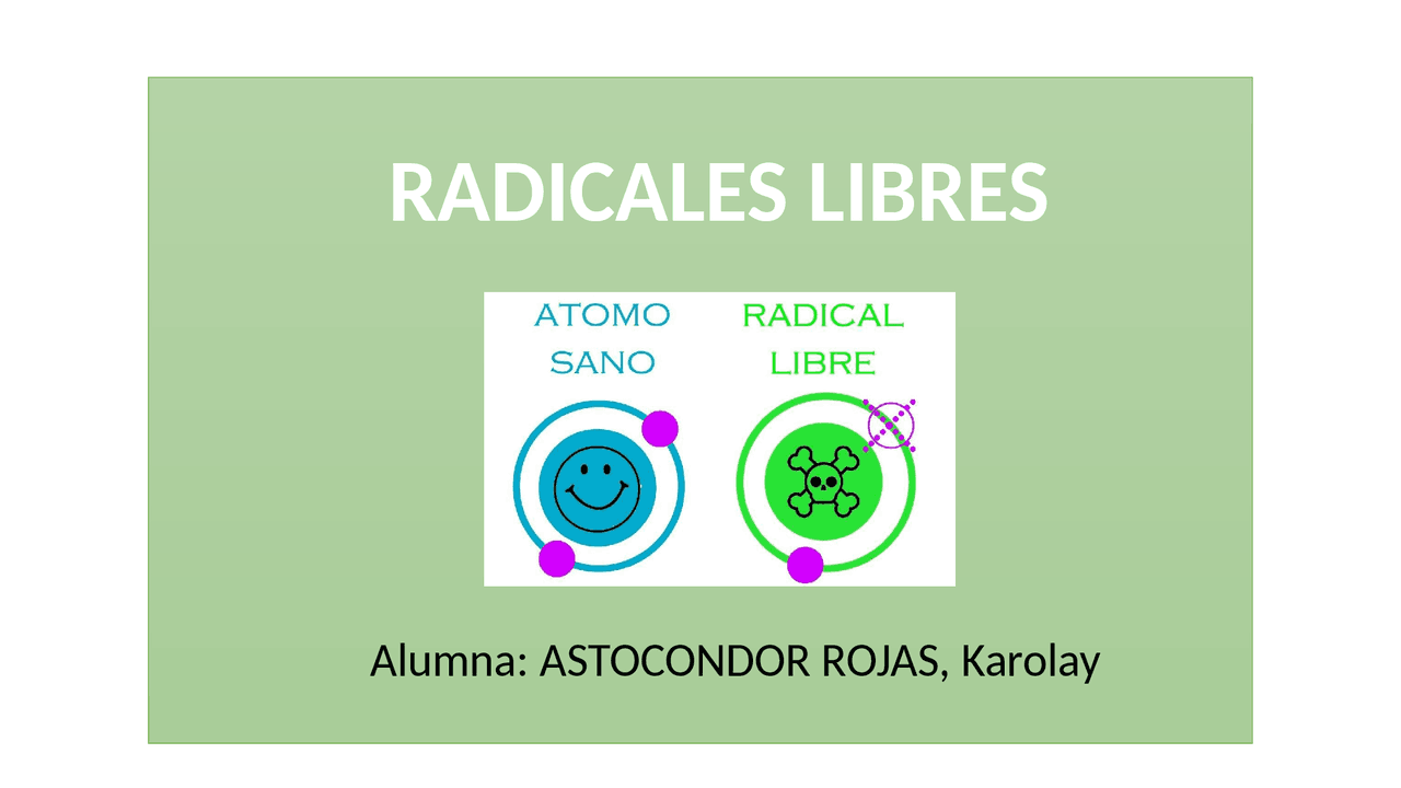 Radicales libres bioquimica - Docsity