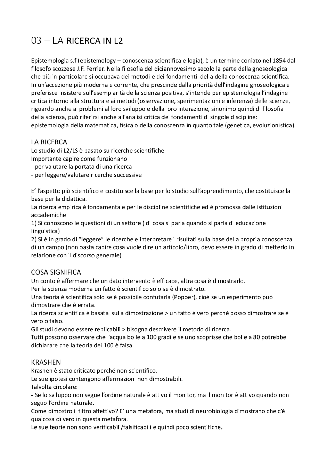 Didattica Delle Lingue Riassunti Approfondimenti Corso Prof