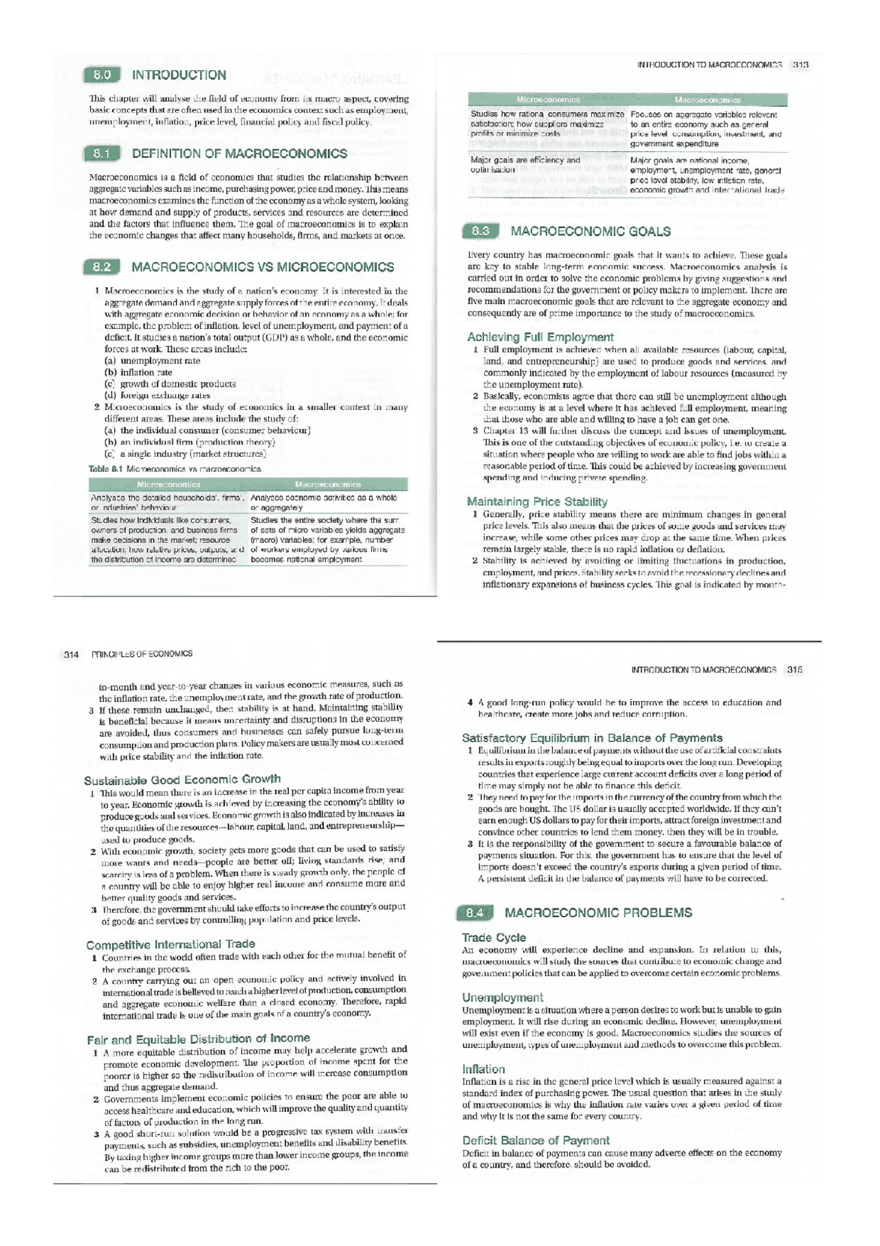 Macroeconomics Chapter 1 Docsity