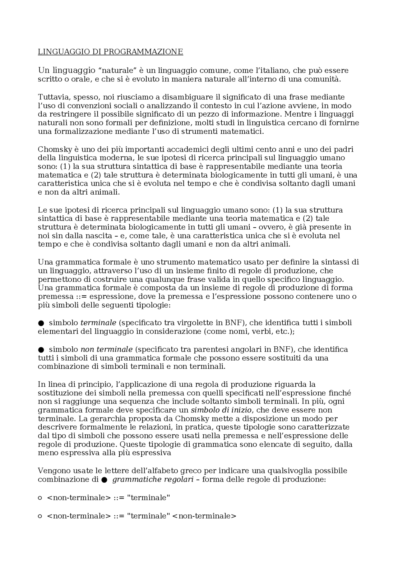 Appunti Di Informatica Di Base Docsity