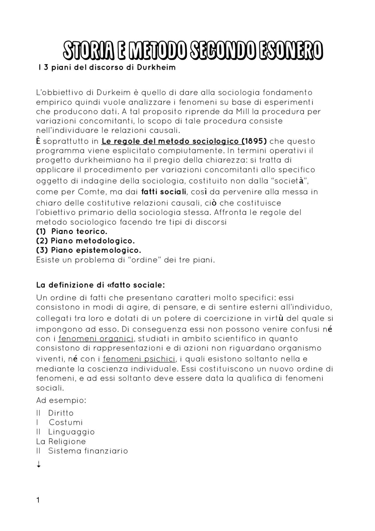 Secondo Modulo Storia Metodo Delle Scienze Sociali Profantonio