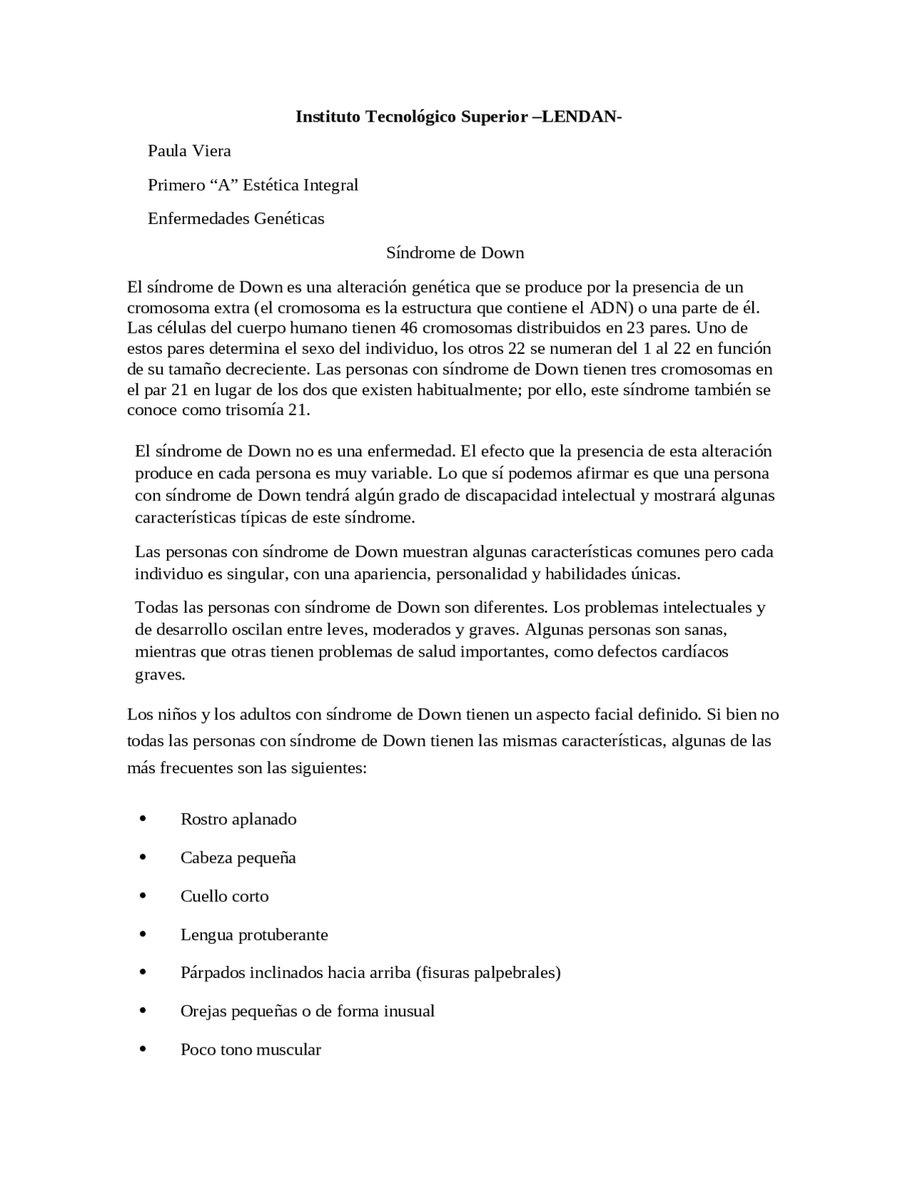 Enfermedades Genéticas Docsity