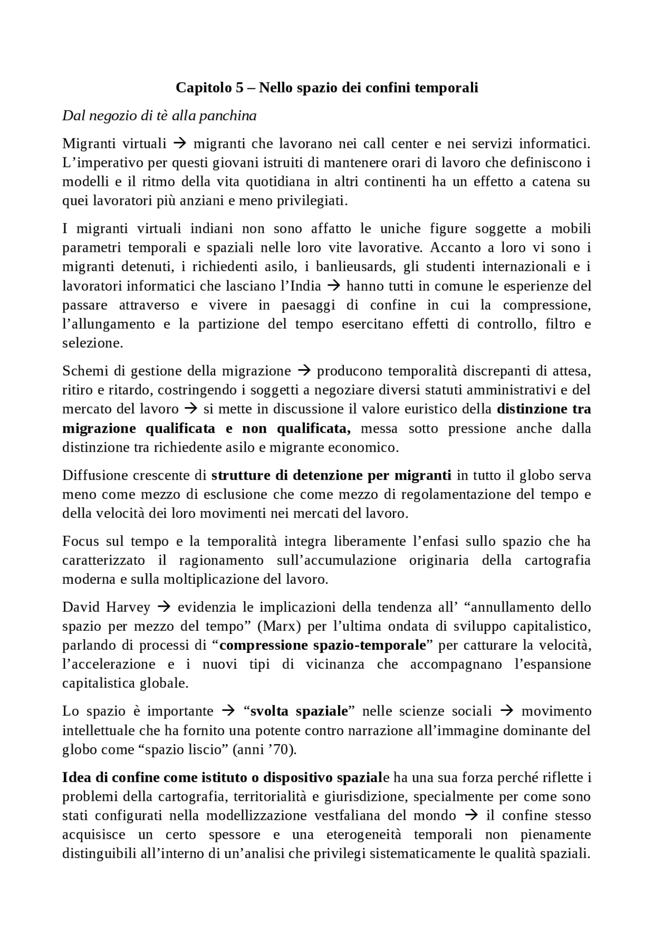 Capitolo Quinto Confini E Barriere Docsity