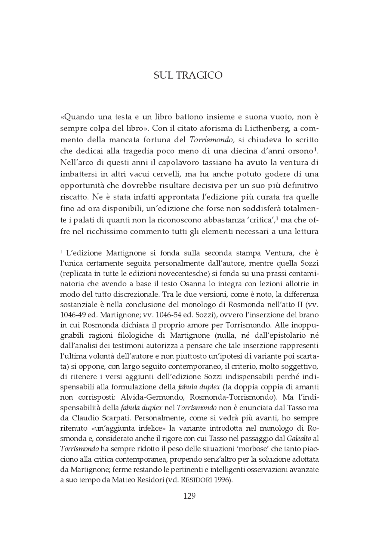 Il Re Torrismondo Torquato Tasso Docsity