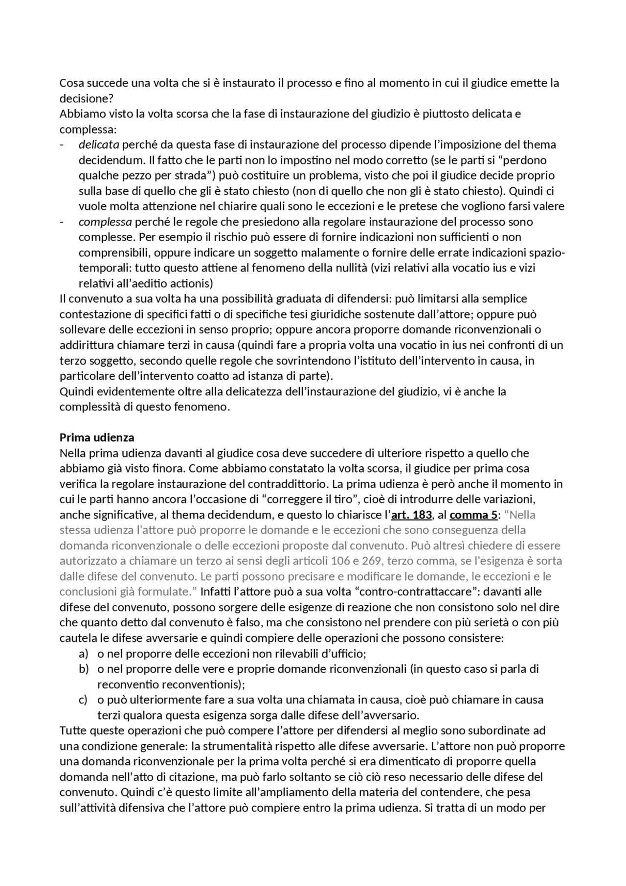 Diritto Processuale Civile Docsity