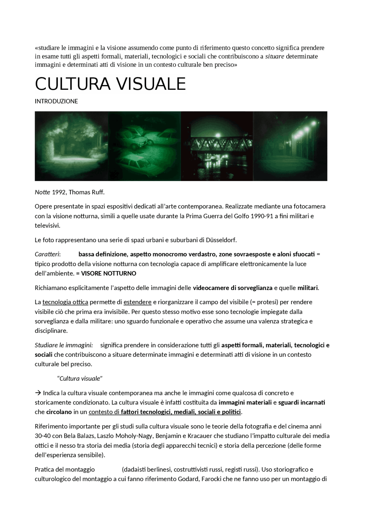 Cultura Visuale Immagini Sguardi Media Dispositivi Docsity