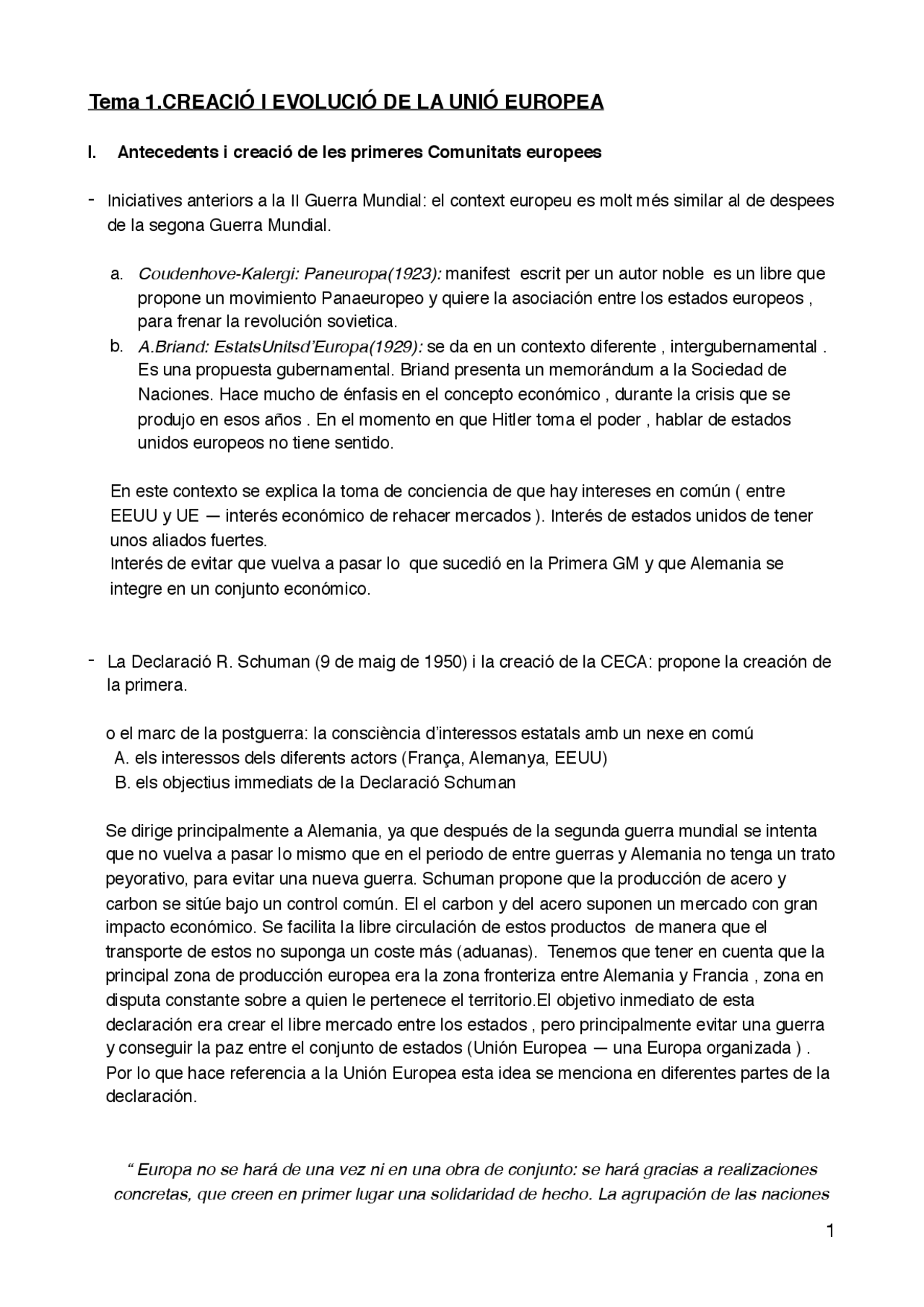 Apuntes De Derecho Europeo Completos Docsity