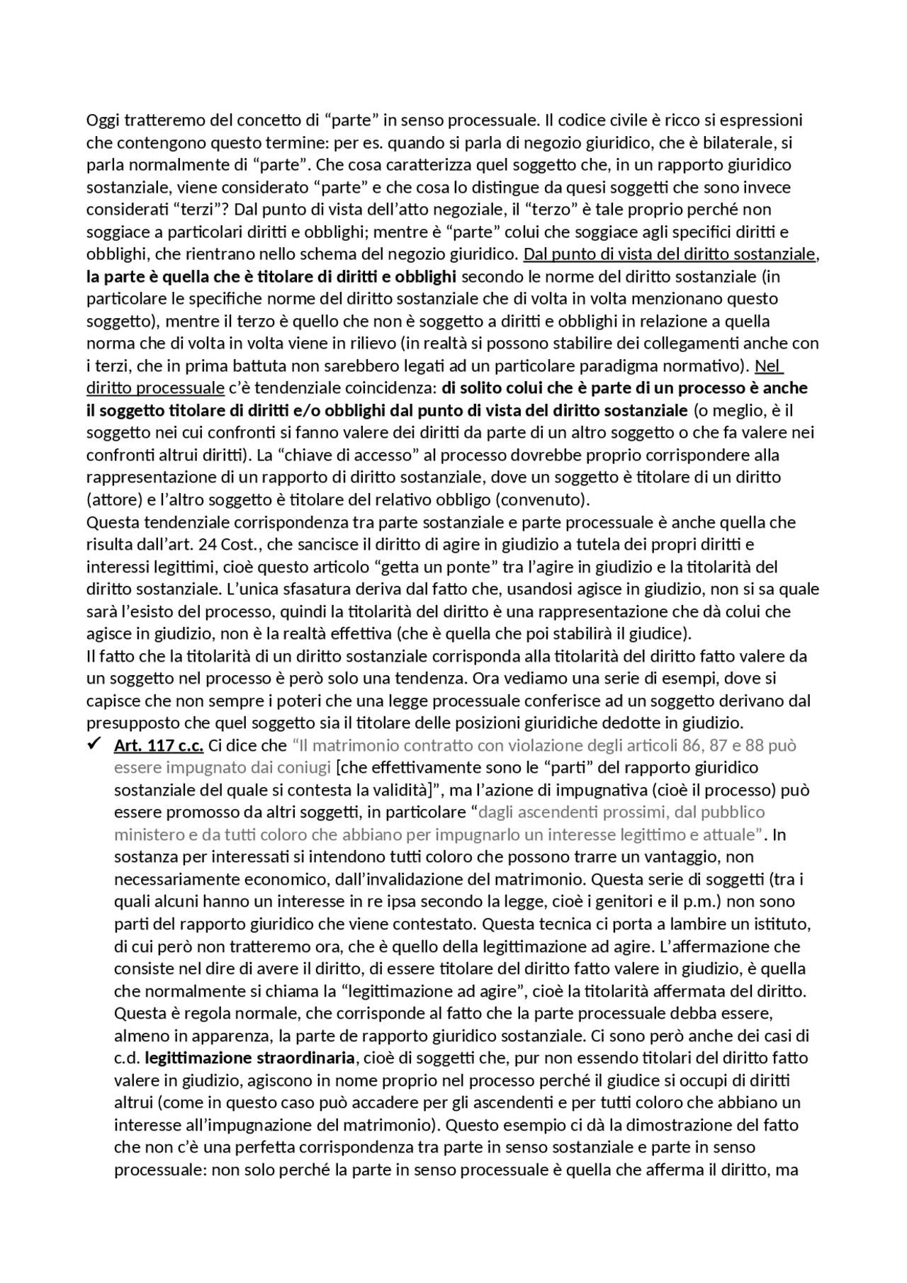 Diritto Processuale Civile Docsity