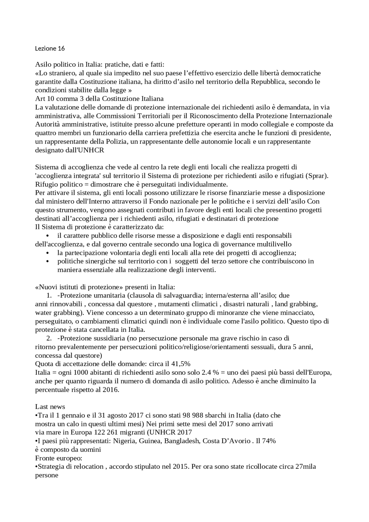 Sociologia Dei Processi Migratori Docsity