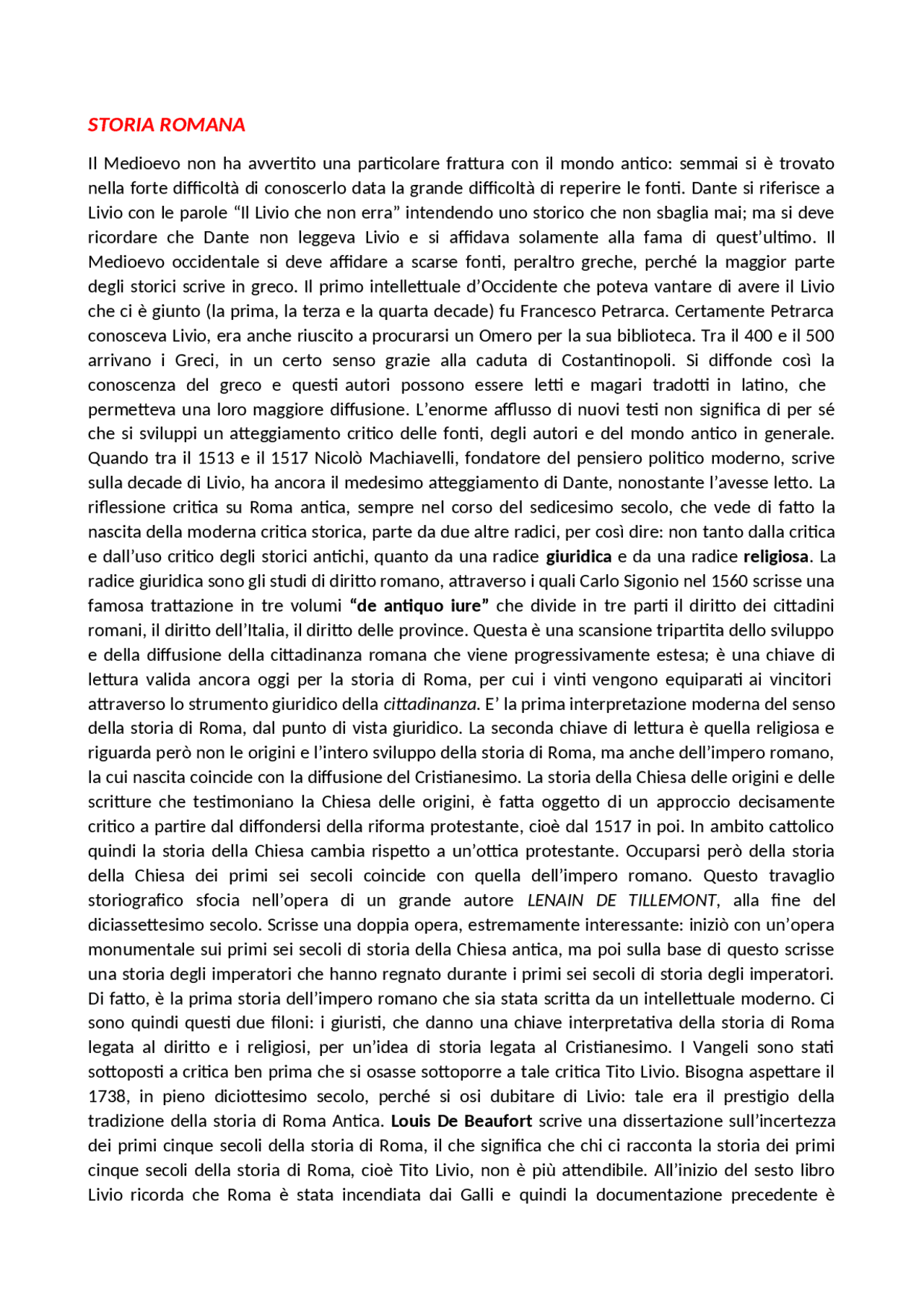 Appunti Di Storia Romana I Modulo Docsity