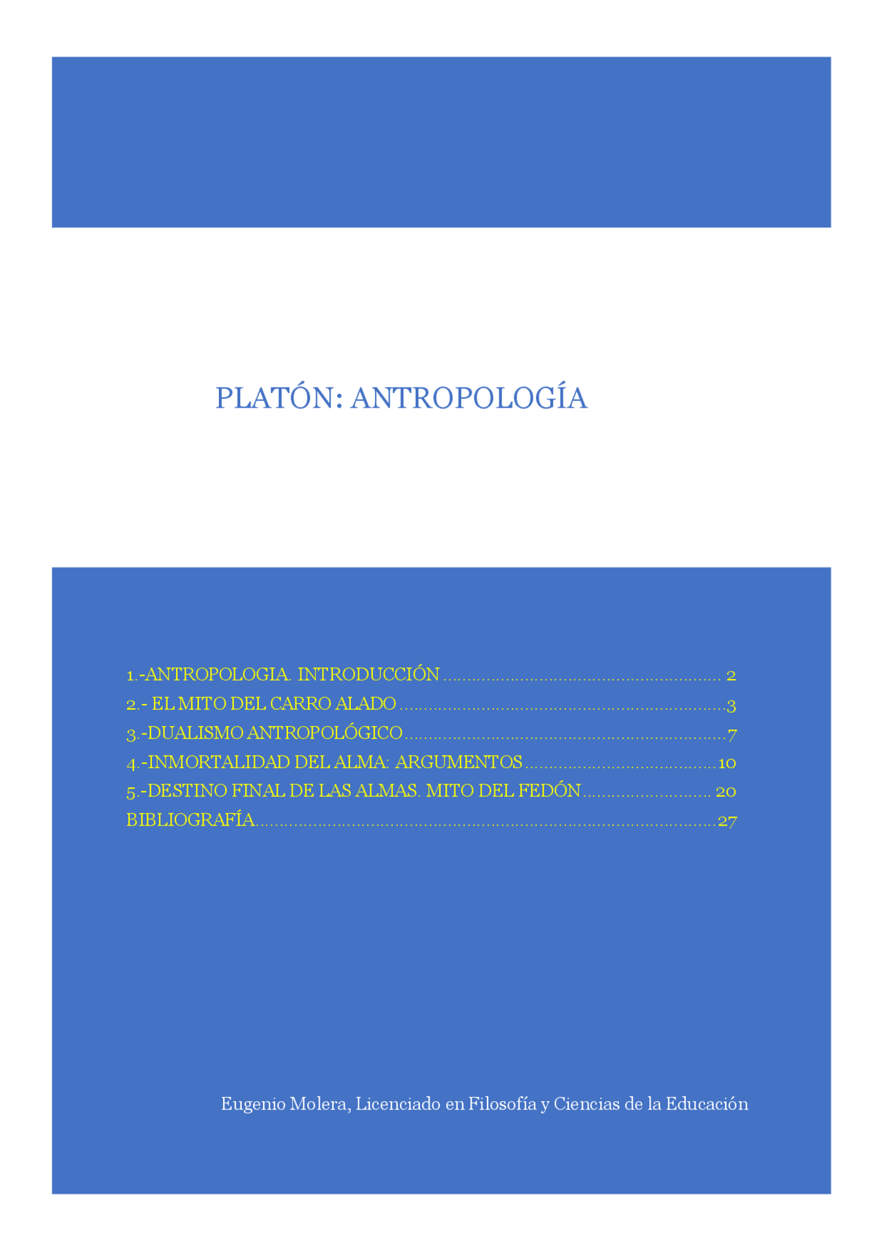 Tema completo de Platón 2oBach - Docsity