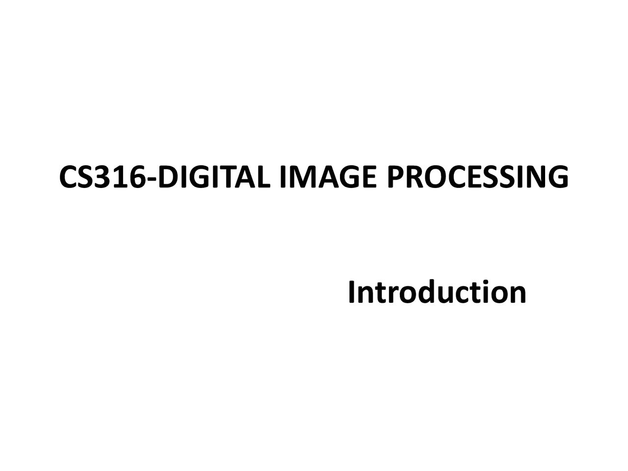Introduction In Digital Image Processing Docsity