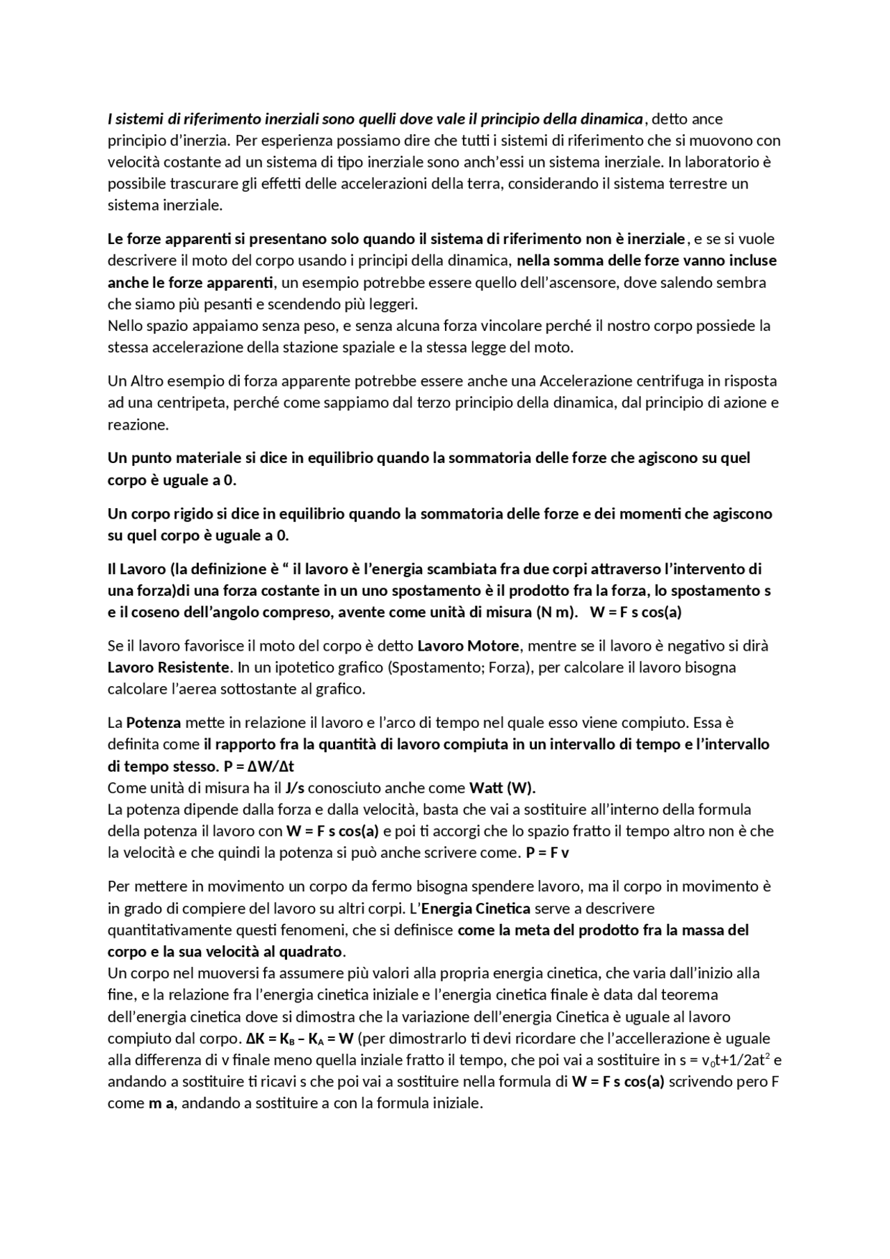 Appunti 3o Anno Liceo Scientifico Fisica Docsity