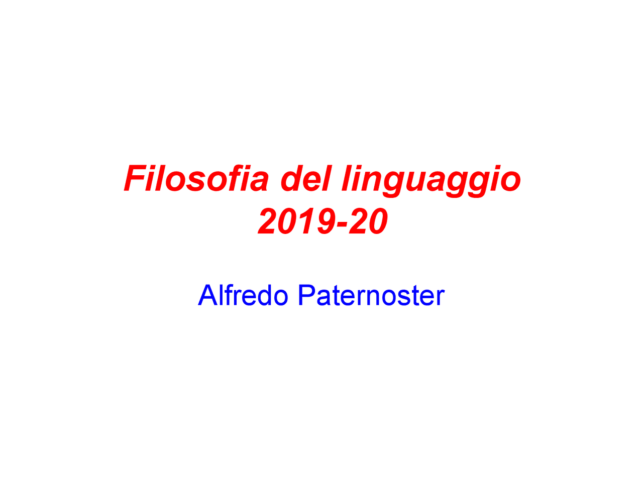 Dispense Di Filosofia Del Linguaggio Docsity