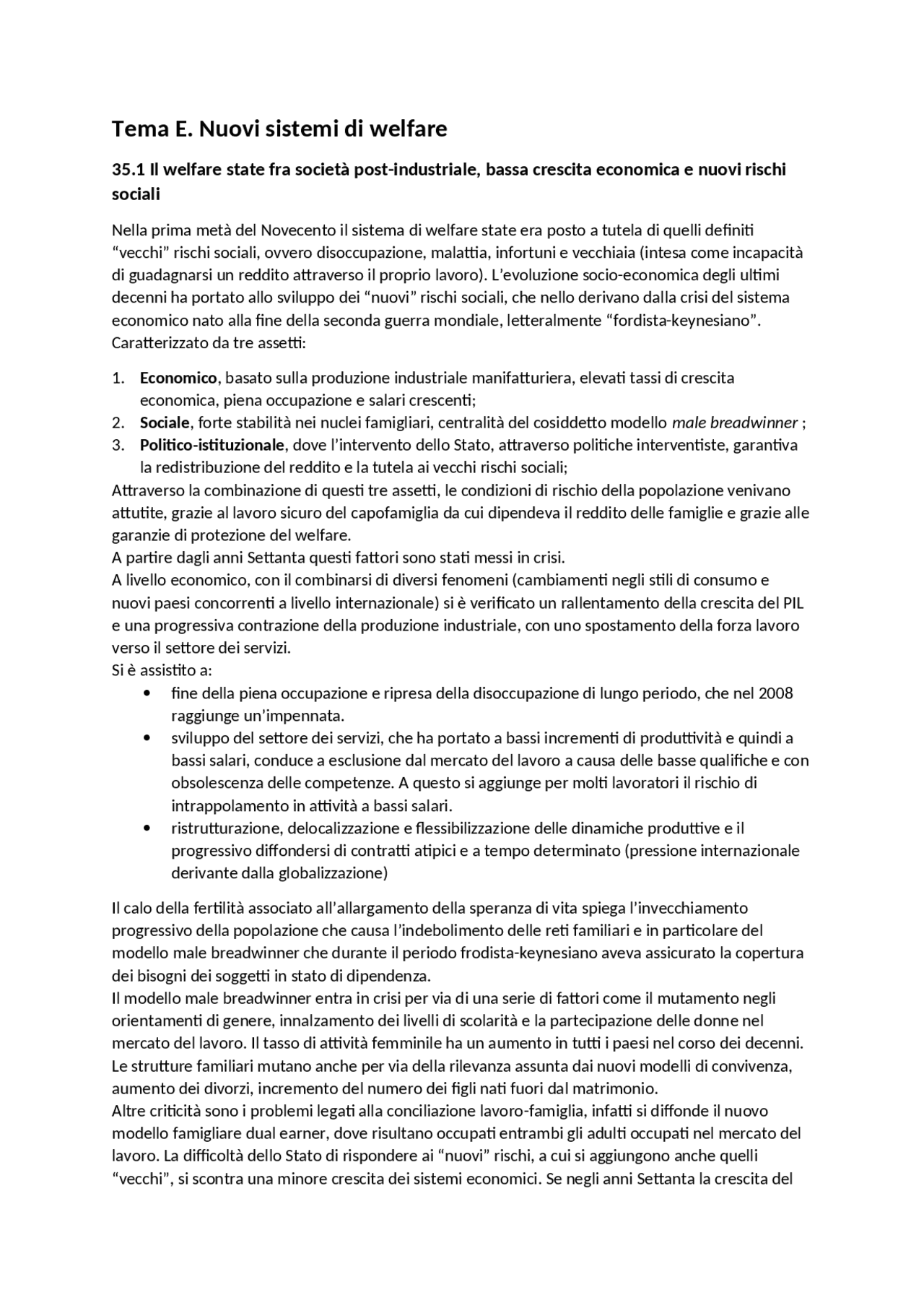Sociologia Dei Processi Economici Docsity