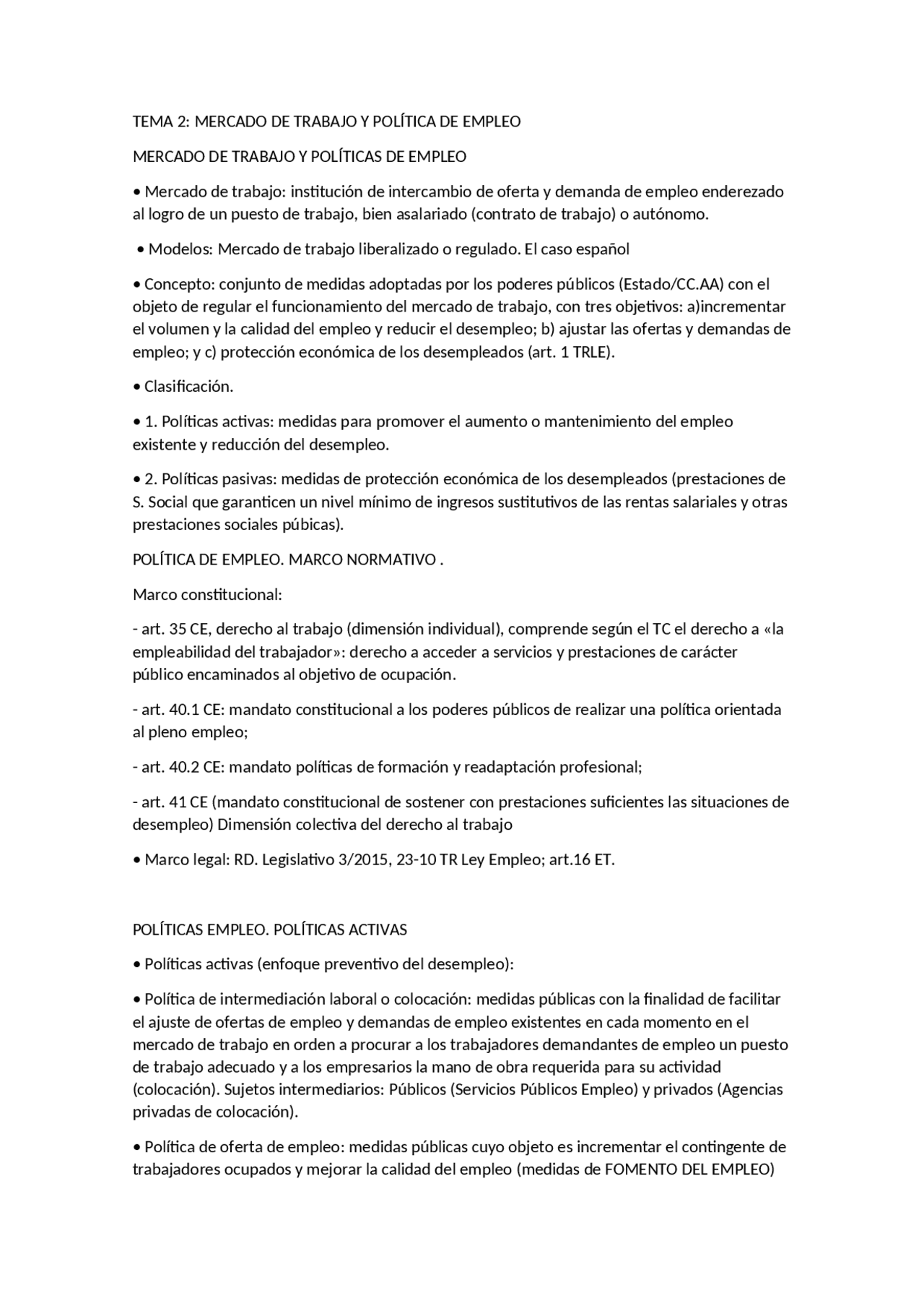 Tema 2 Derecho Del Trabajo Docsity