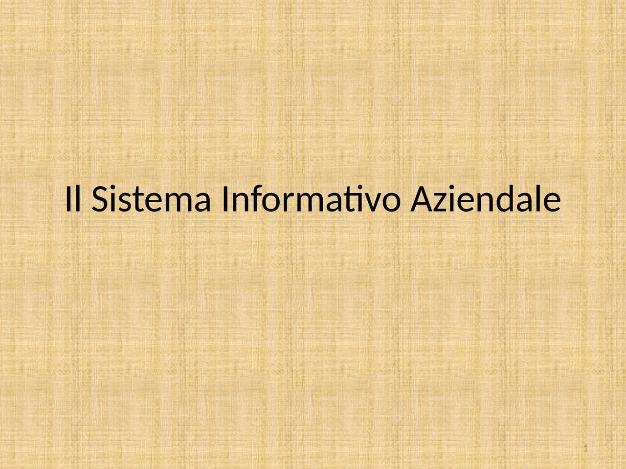 Sistemi Informatici Docsity