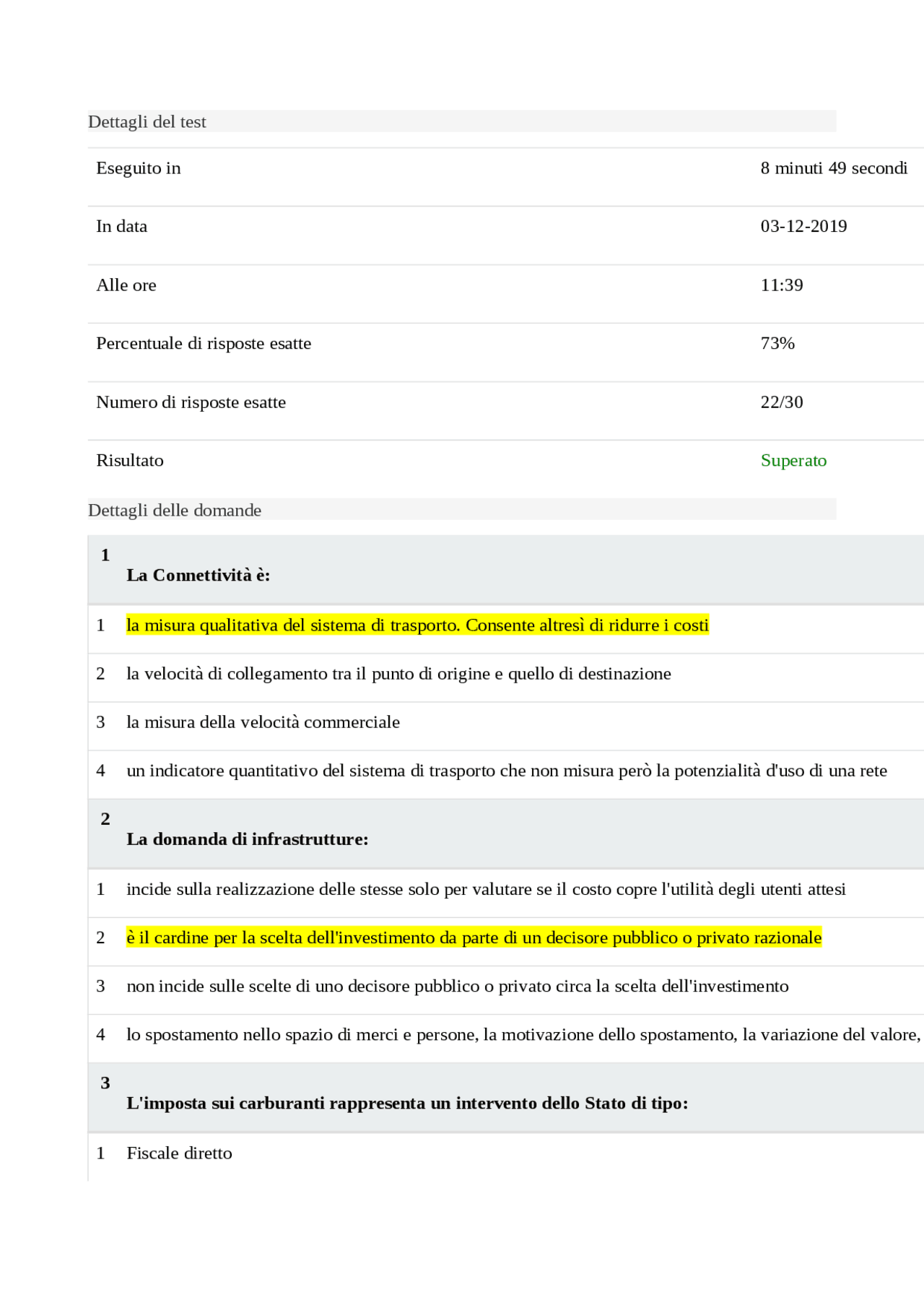 Test Esame Economia Applicata Pegaso Docsity
