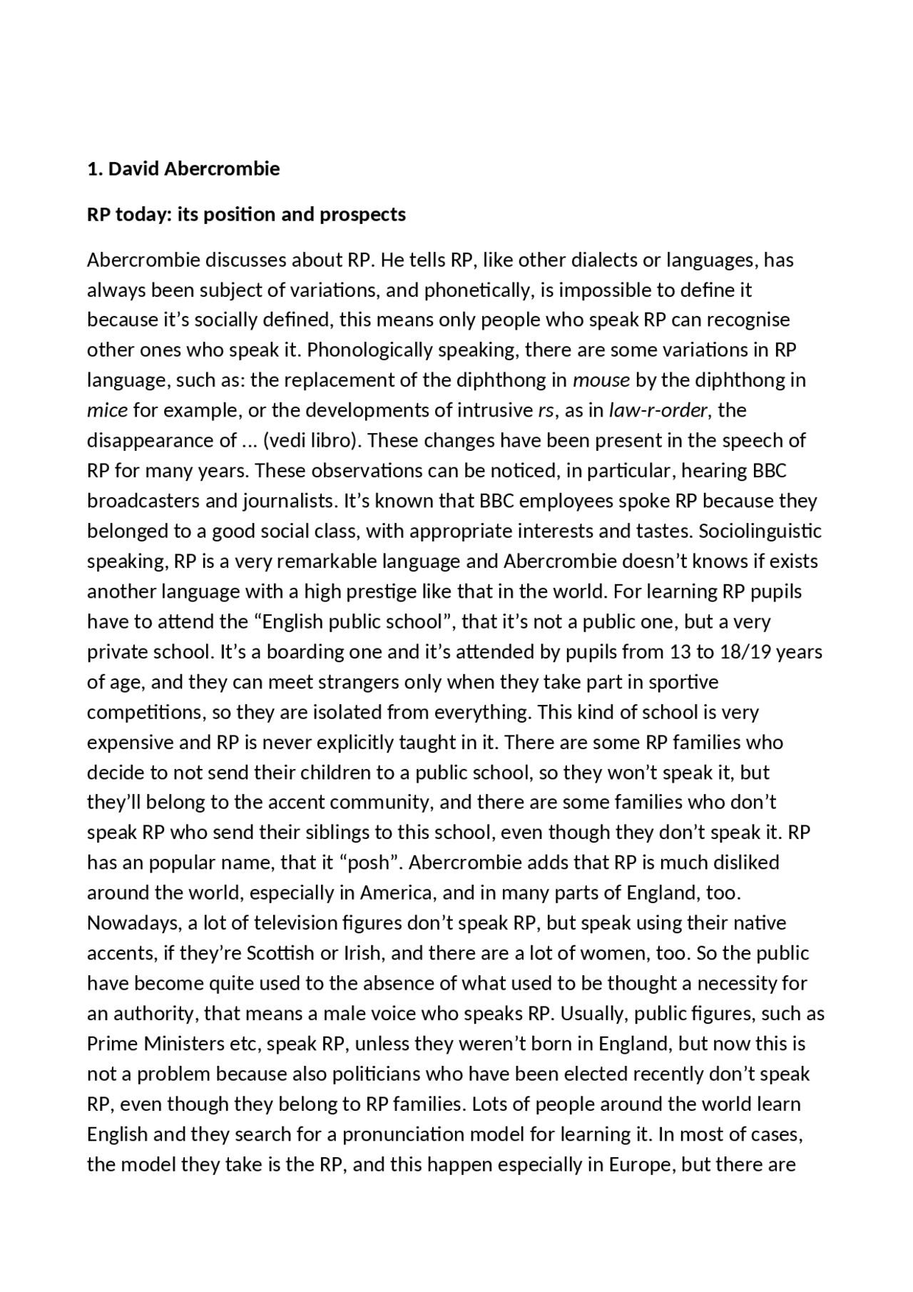Parte Orale Del Libro Practical Phonetics And Phonology Docsity
