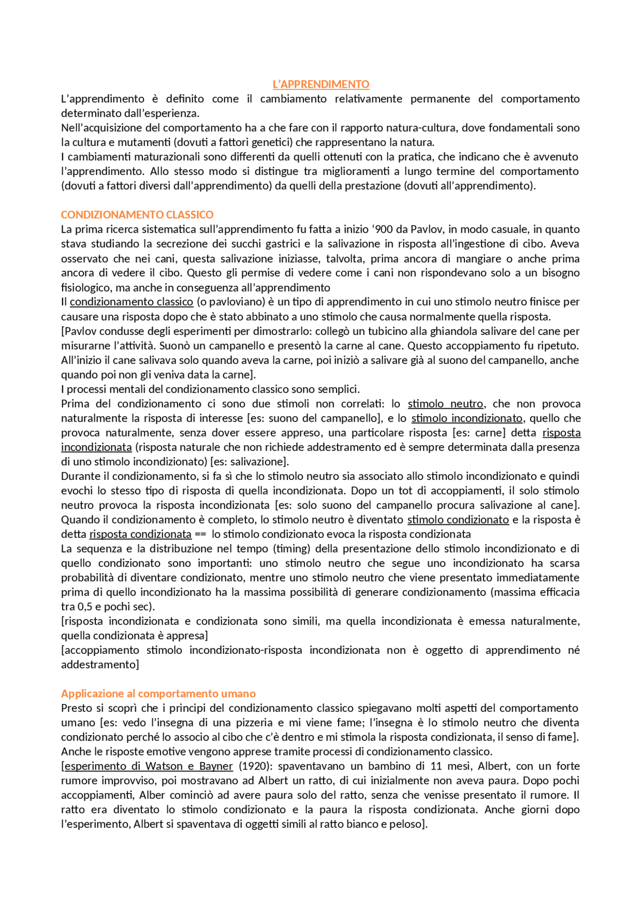 Capitolo 5 Di Psicologia Generale Di Feldman Amoretti Ciceri Docsity