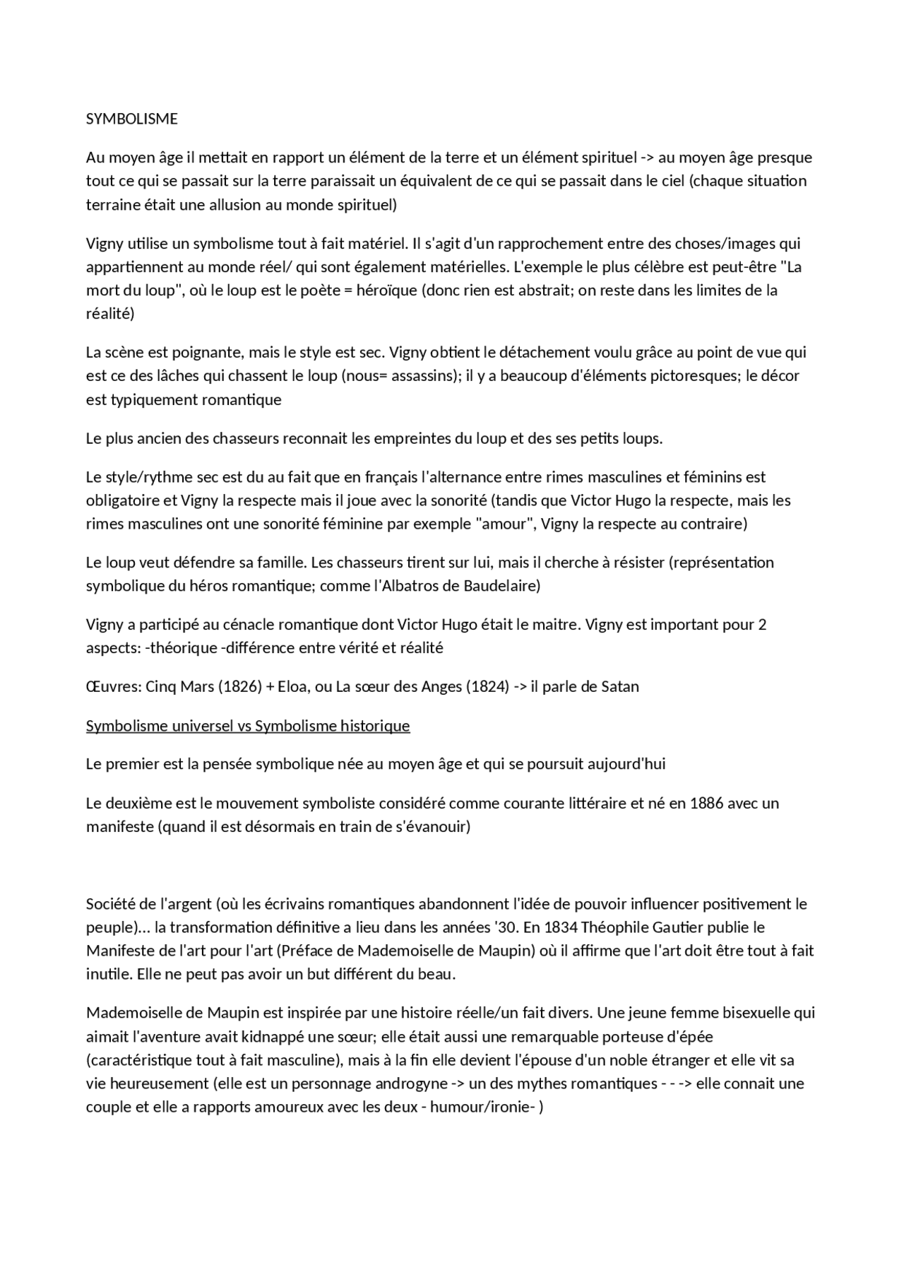 Letteratura Francese Appunti Appunti Di Letteratura Francese Docsity