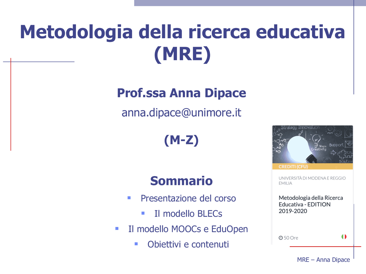 Metodologia Della Ricerca Educativa Docsity