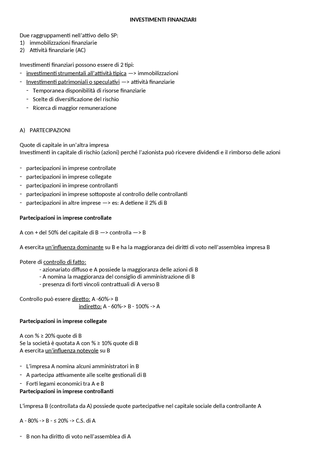 Contabilità E Bilancio Docsity