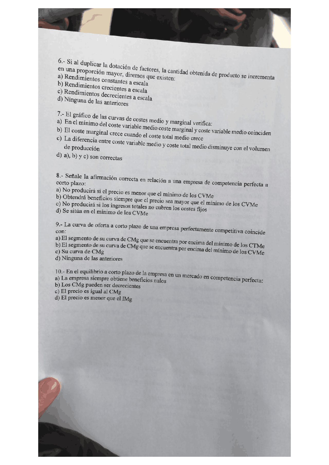 Examen Parcial Micro Docsity