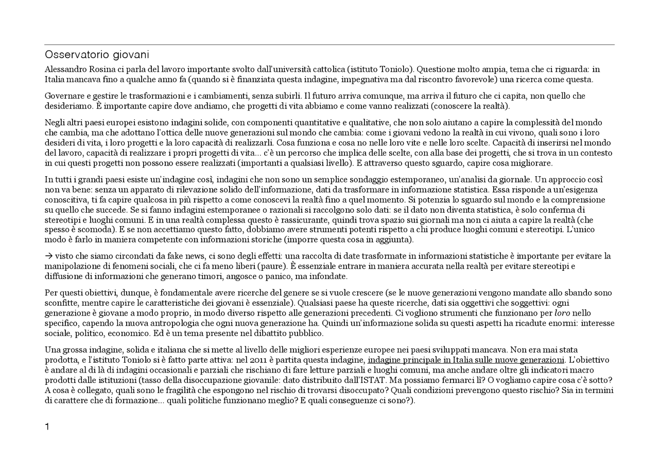 Metodi E Tecniche Per La Media Research Docsity