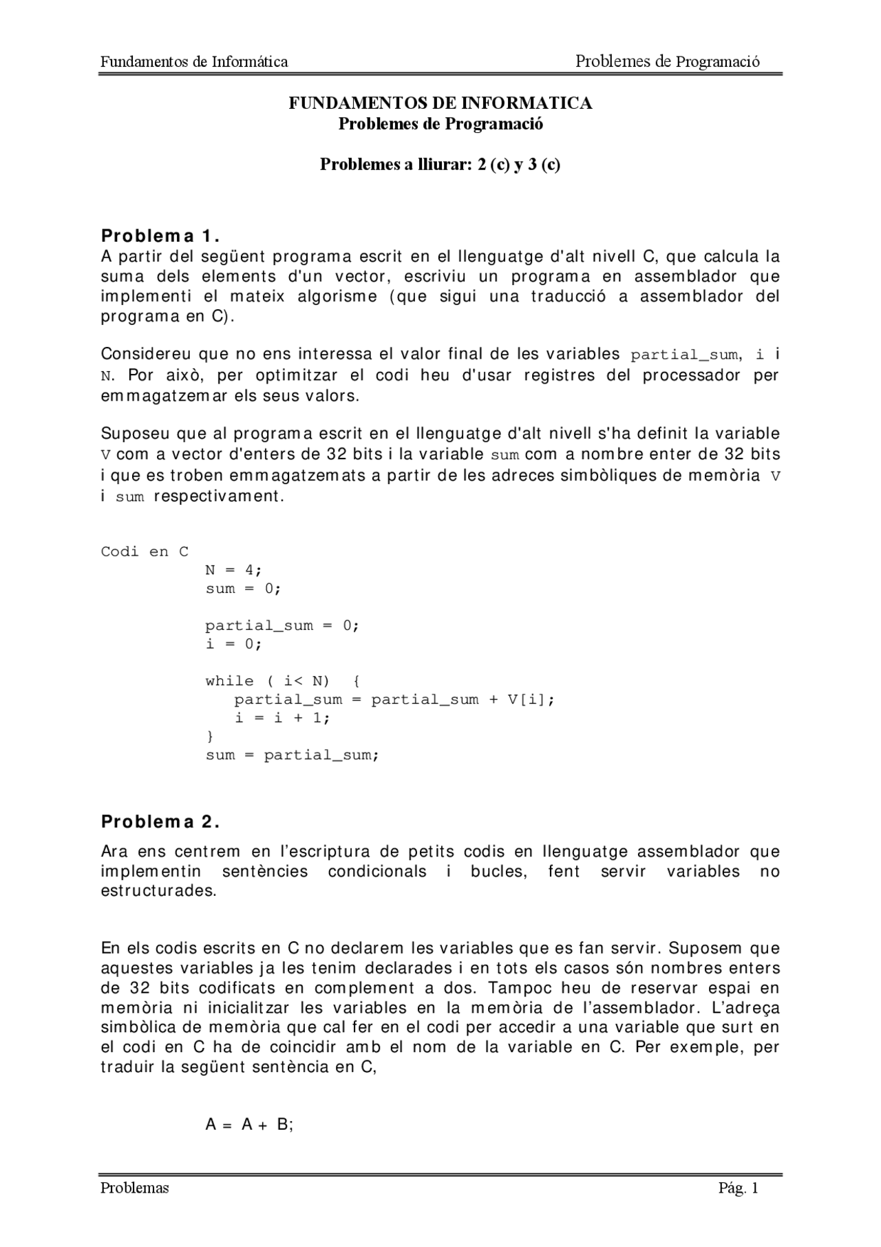 Programación Assembly Docsity