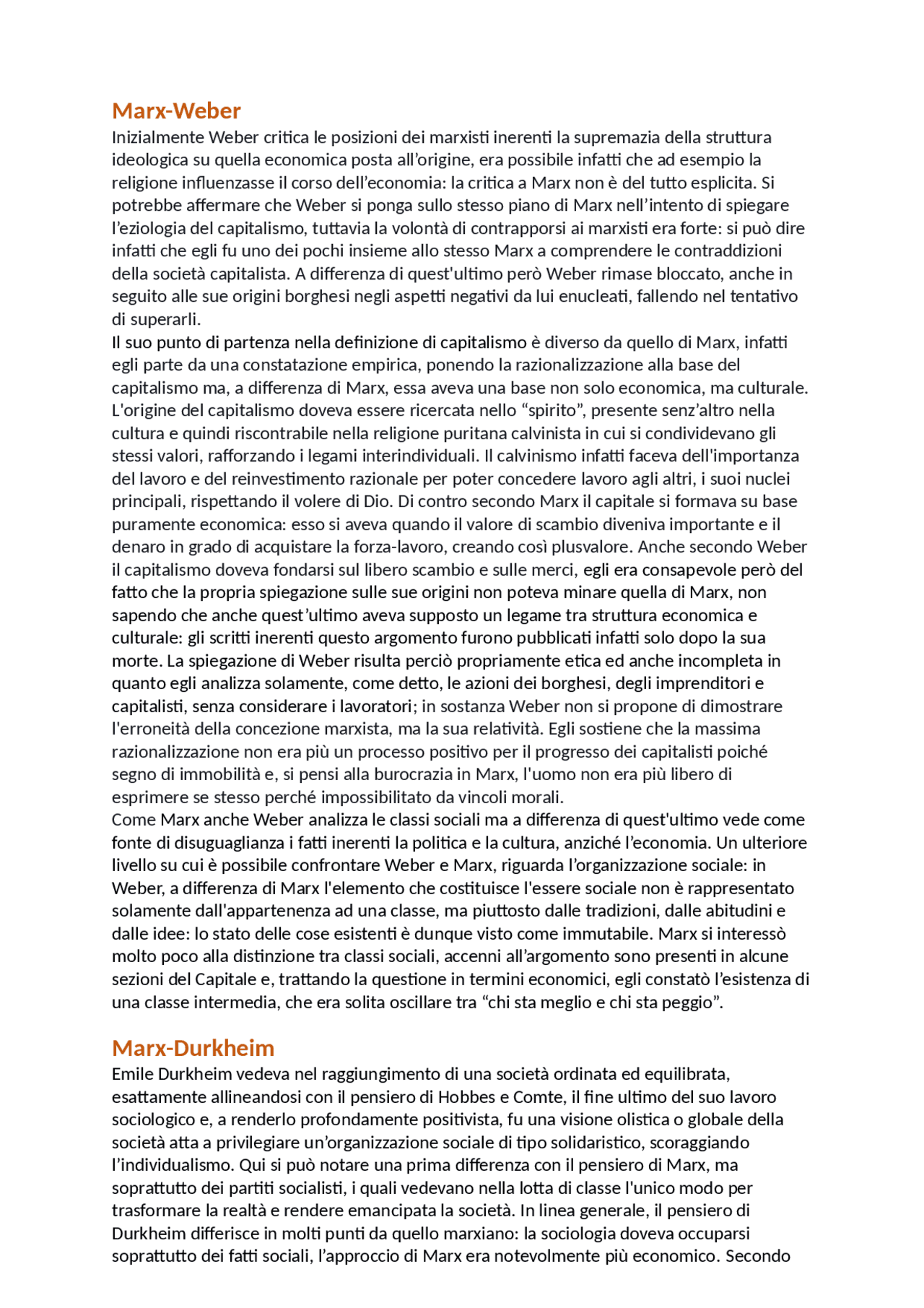 Riassunto Sociologia Docsity