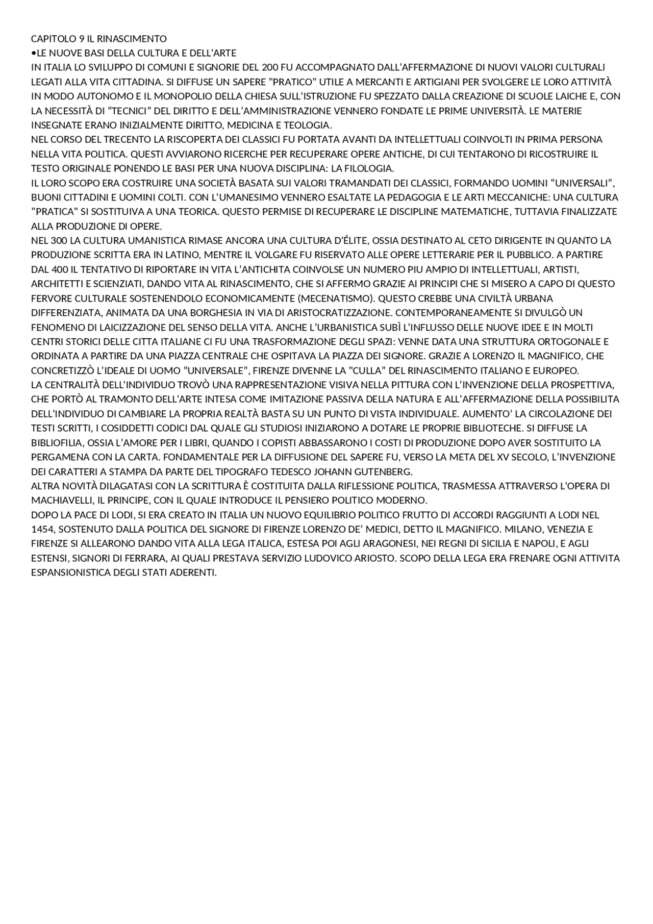 Riassunti Storia Rivoluzioni Docsity
